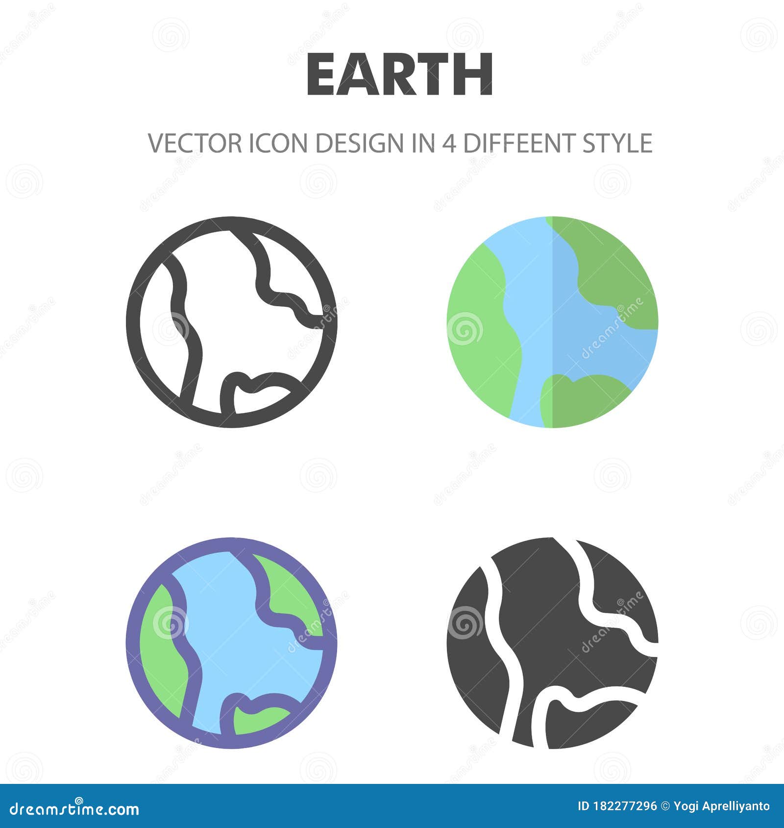 Earth Icon. for Your Web Site Design, Logo, App, UI. Vector Graphics ...
