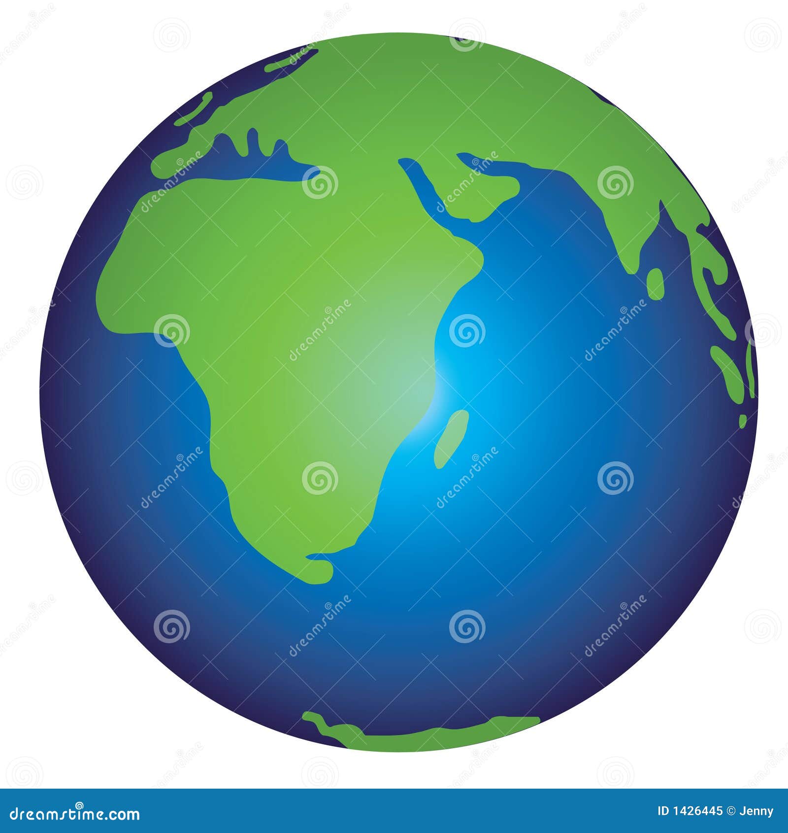Earth Illustration stock vector. Illustration of blue - 1426445