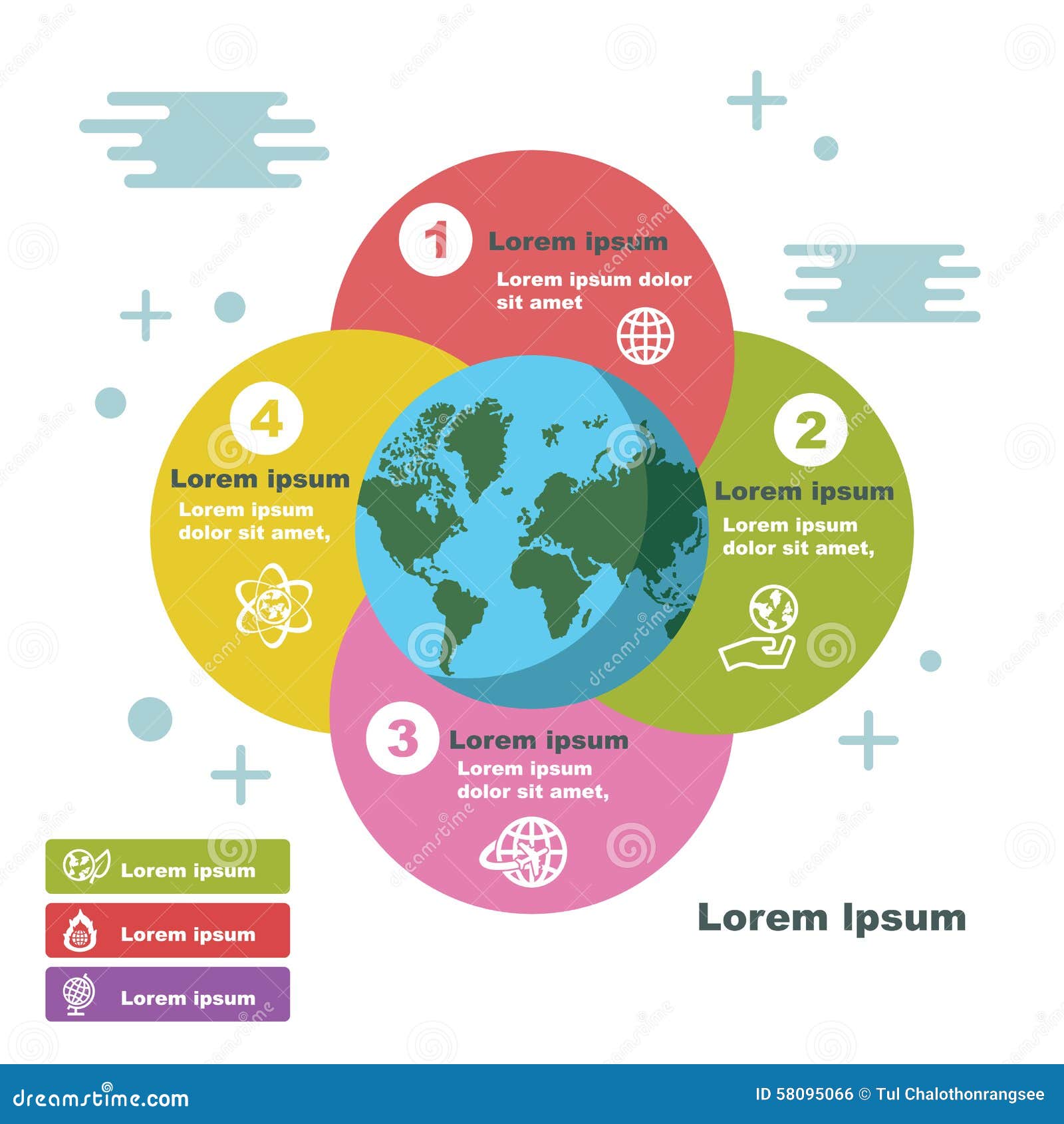 Earth Infographic Templates Stock Vector - Illustration of logo, earth ...