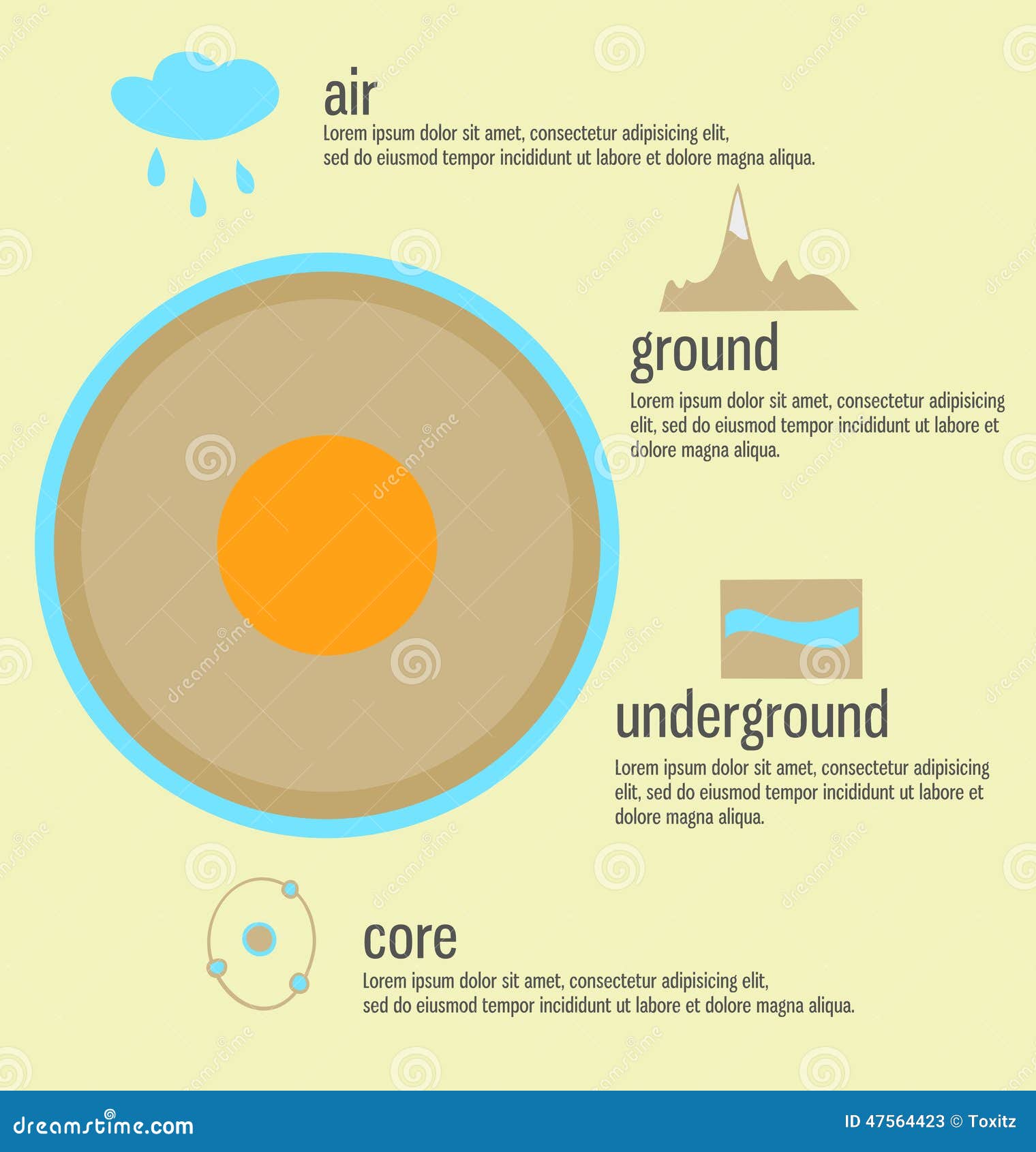 Earth Infographics Template. Stock Vector - Illustration of element ...