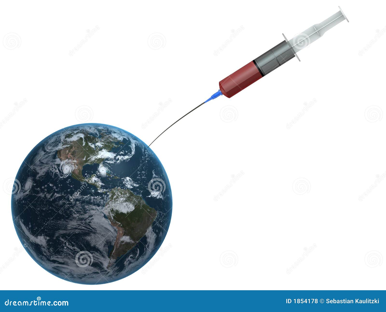 Earth injection stock illustration. Illustration of medicine - 1854178