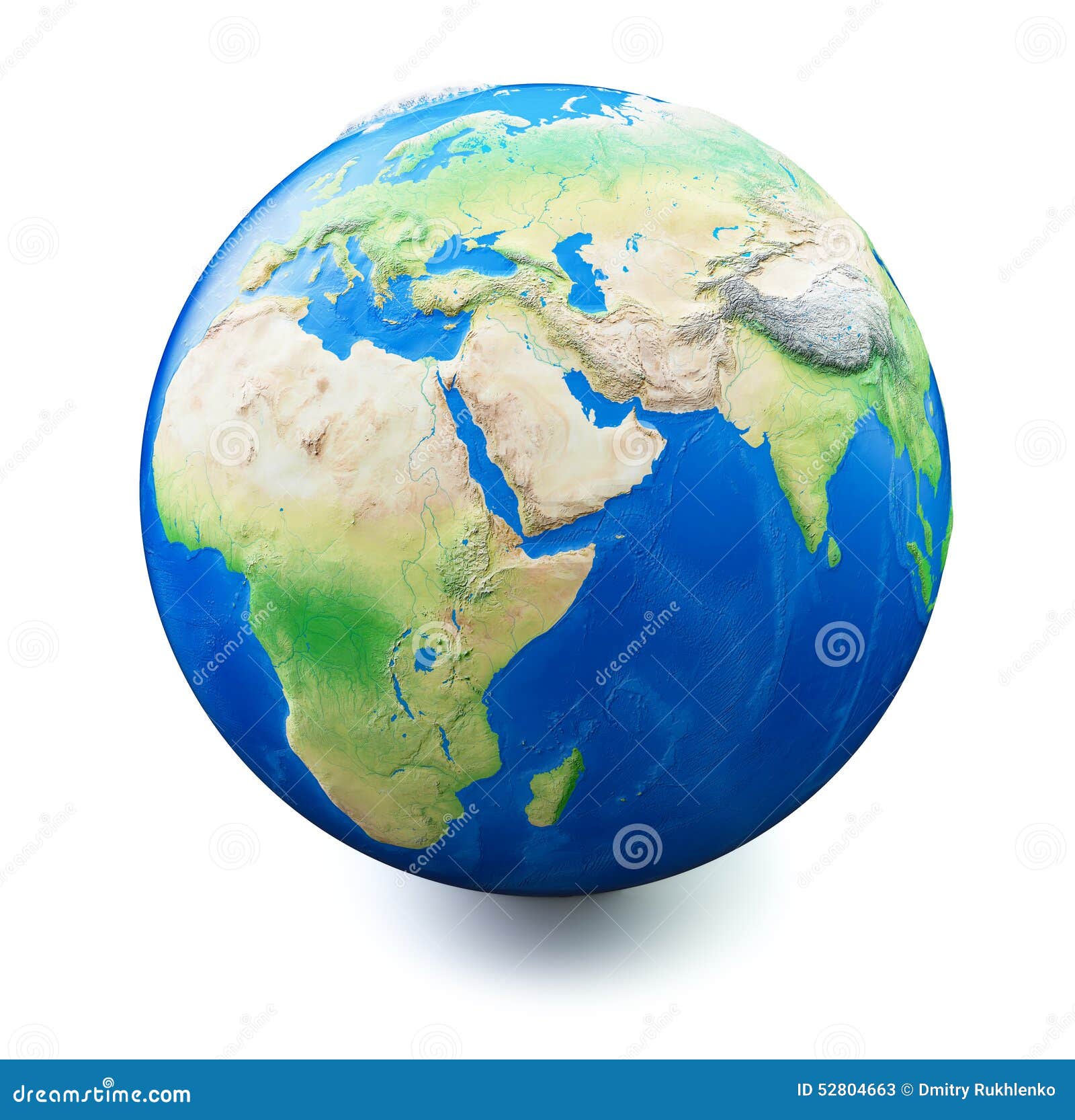 Earth Isolated on White Background Stock Image - Image of earth ...