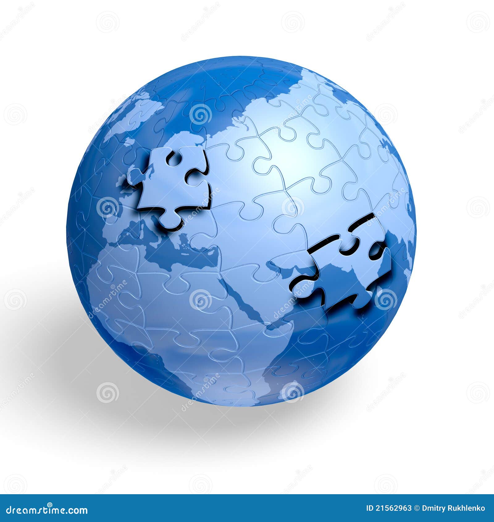 Earth Jigsaw Puzzle Stock Image | CartoonDealer.com #21562963