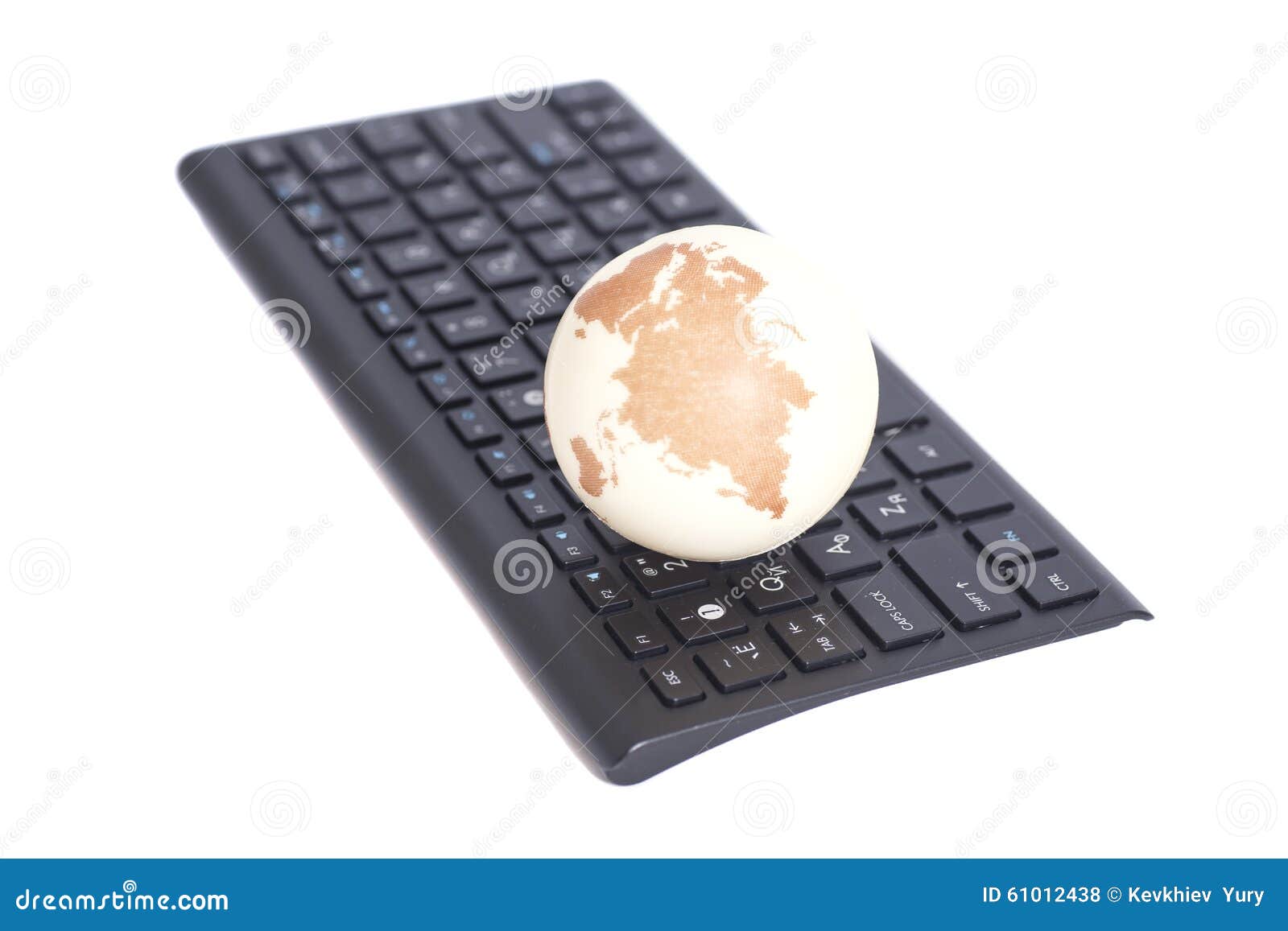 Earth on keyboard stock photo. Image of study, glass - 61012438