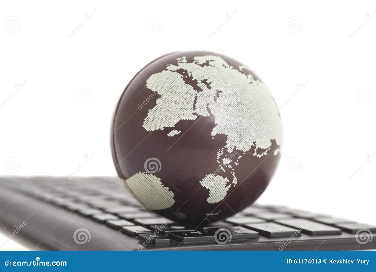 Earth on keyboard stock image. Image of study, business - 61174013