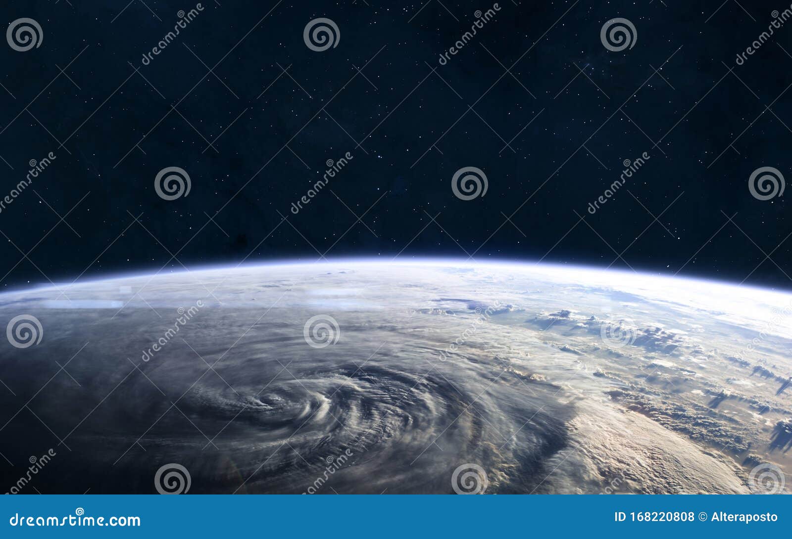 Earth Landscape. View from Outer Space Stock Photo - Image of nature ...