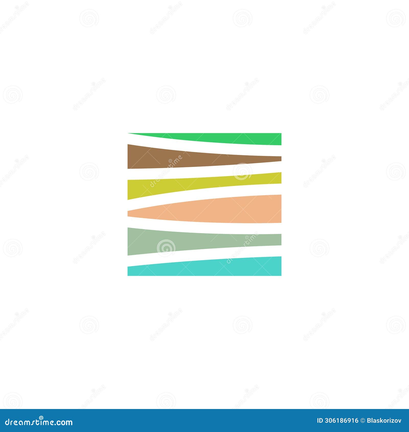 Earth Layers Geology Soil Logo Icon Vector Design Stock Illustration ...