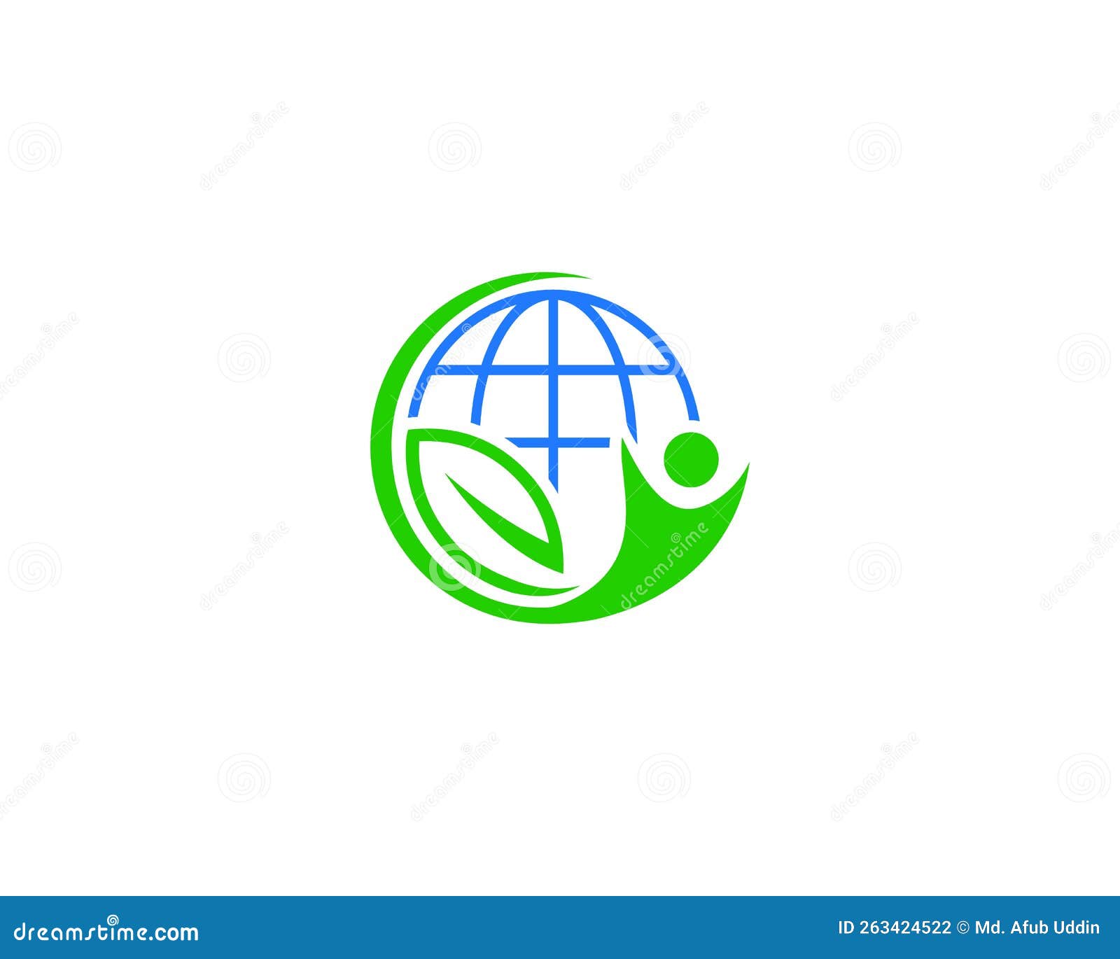 Earth, Leaf and Human Life Logo Design Stock Vector - Illustration of ...