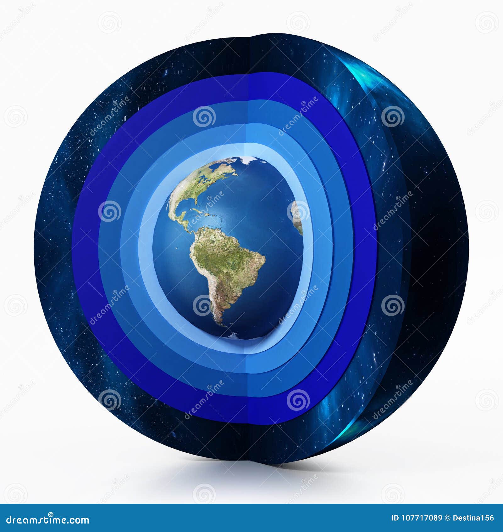 Earth Levels of Atmosphere Diagram. 3D Illustration Stock Illustration ... Earth Levels of Atmosphere Diagram. 3D Illustration Stock Illustration ...
