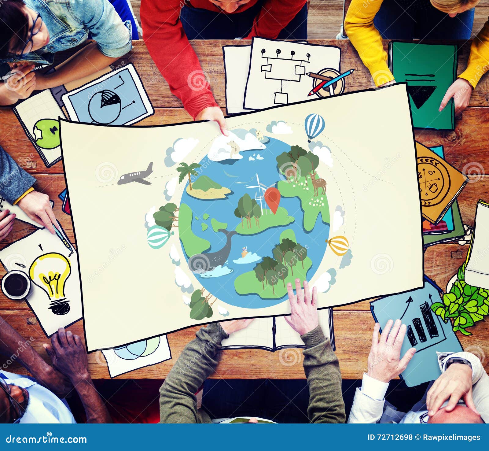 Earth Life Global Nature Animals Concept Stock Photo - Image of ...