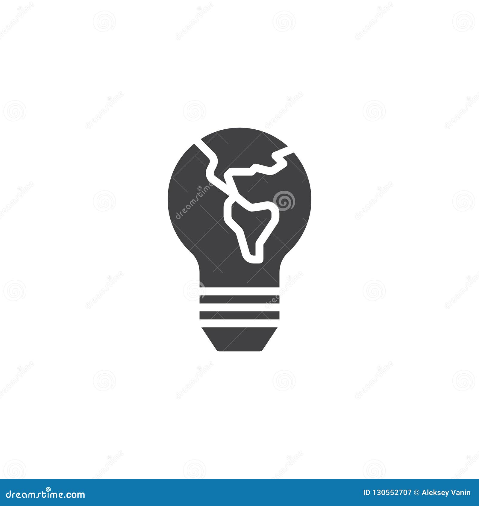 Earth Light Bulb Vector Icon Stock Vector - Illustration of save, bulb ...