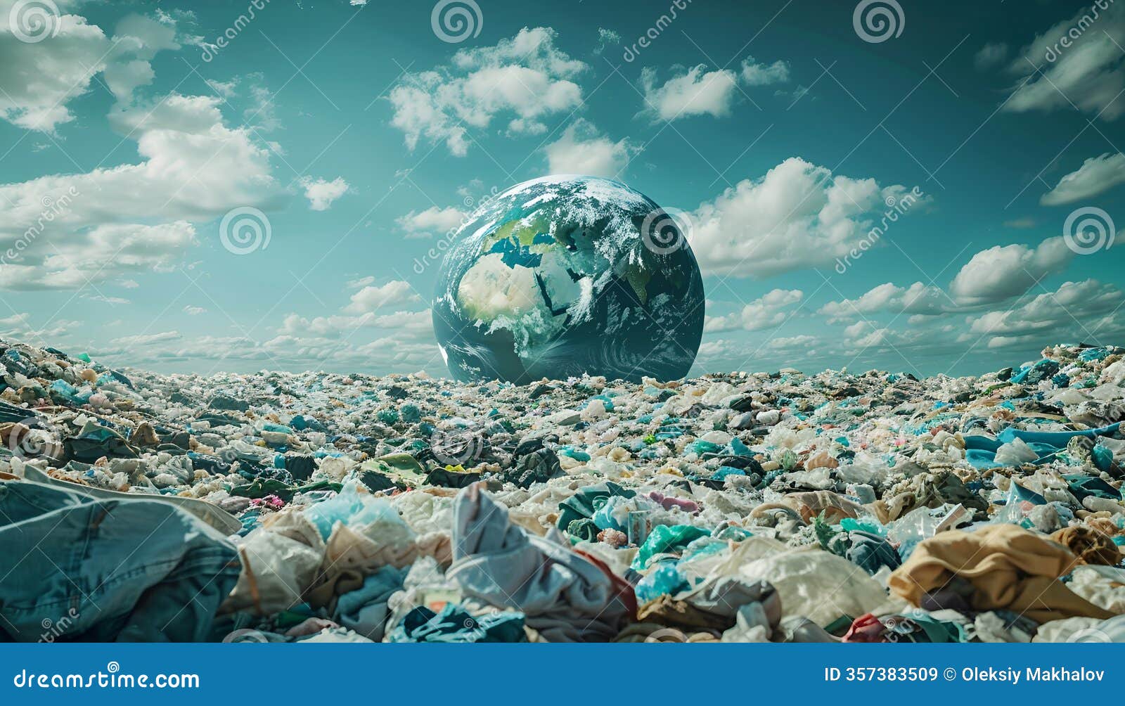 Earth Littered with Disposable Clothes Causing Global Textile Pollution ...