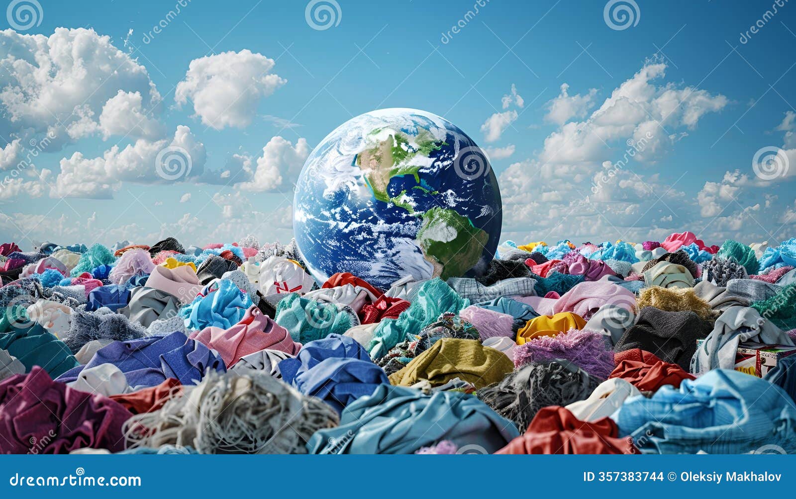 Earth Littered with Disposable Clothes Causing Global Textile Pollution ...