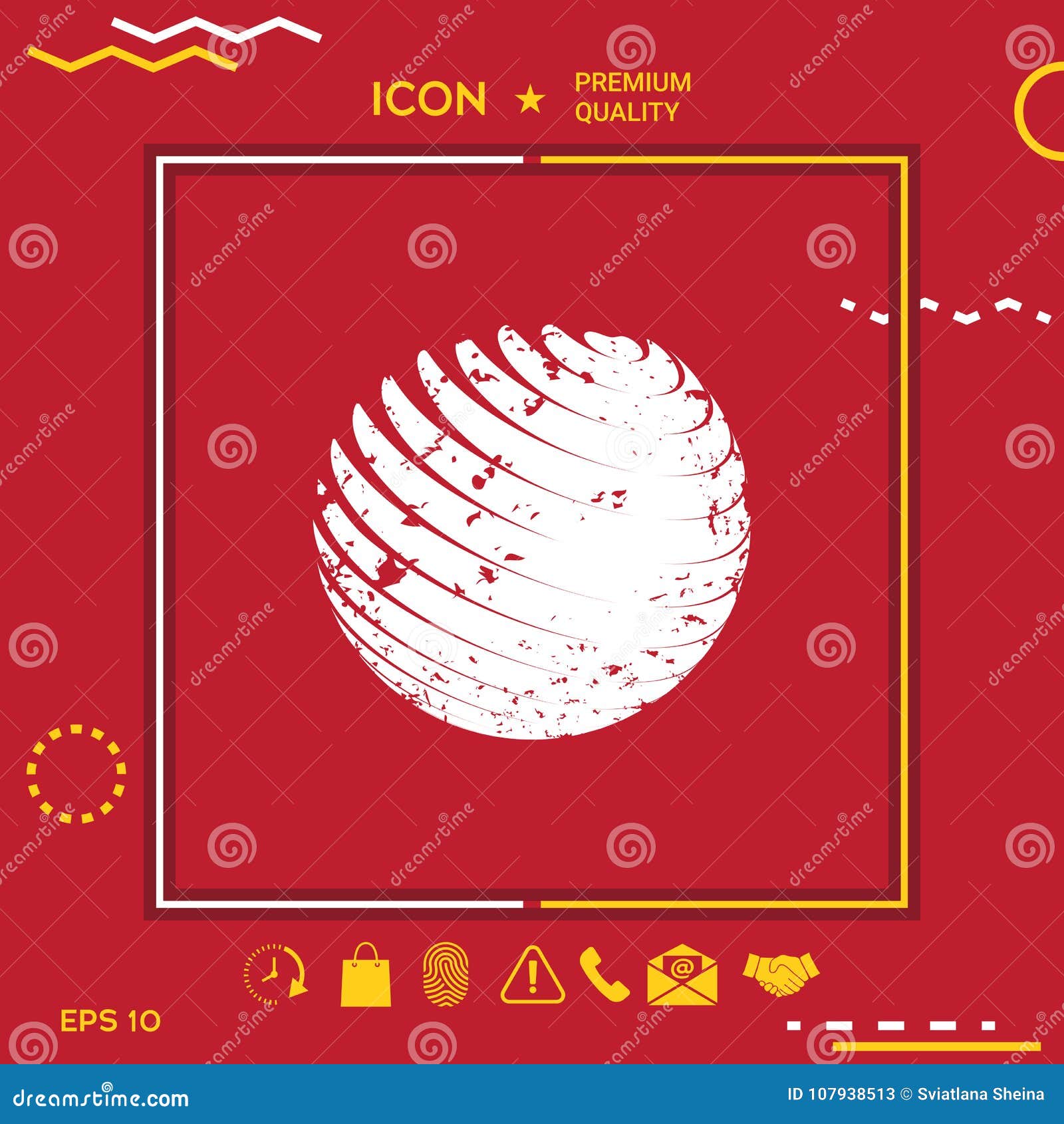 Earth Logo Design with Grunge Effect Stock Vector - Illustration of ...