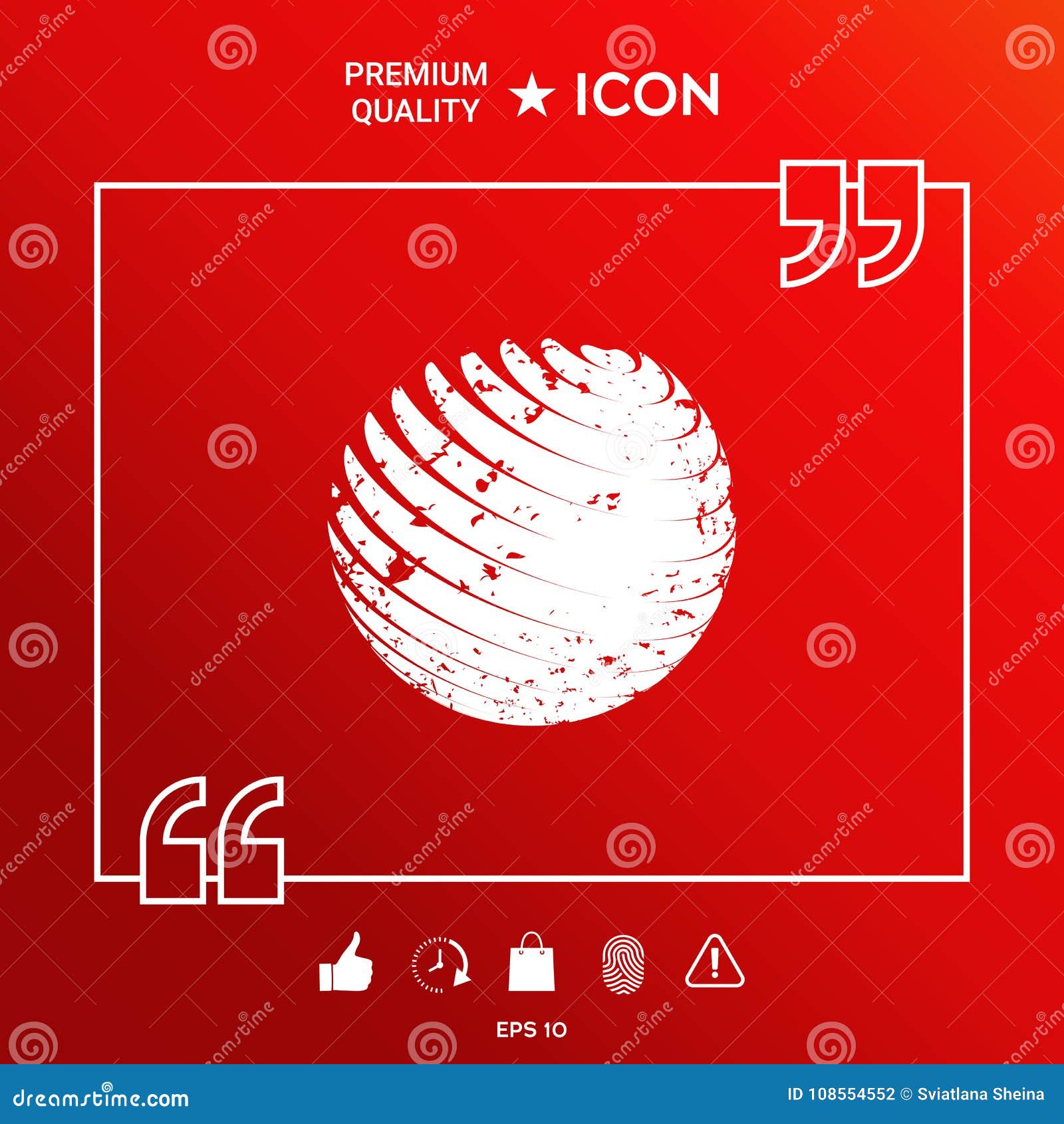 Earth Logo Design with Grunge Effect Stock Vector - Illustration of ...