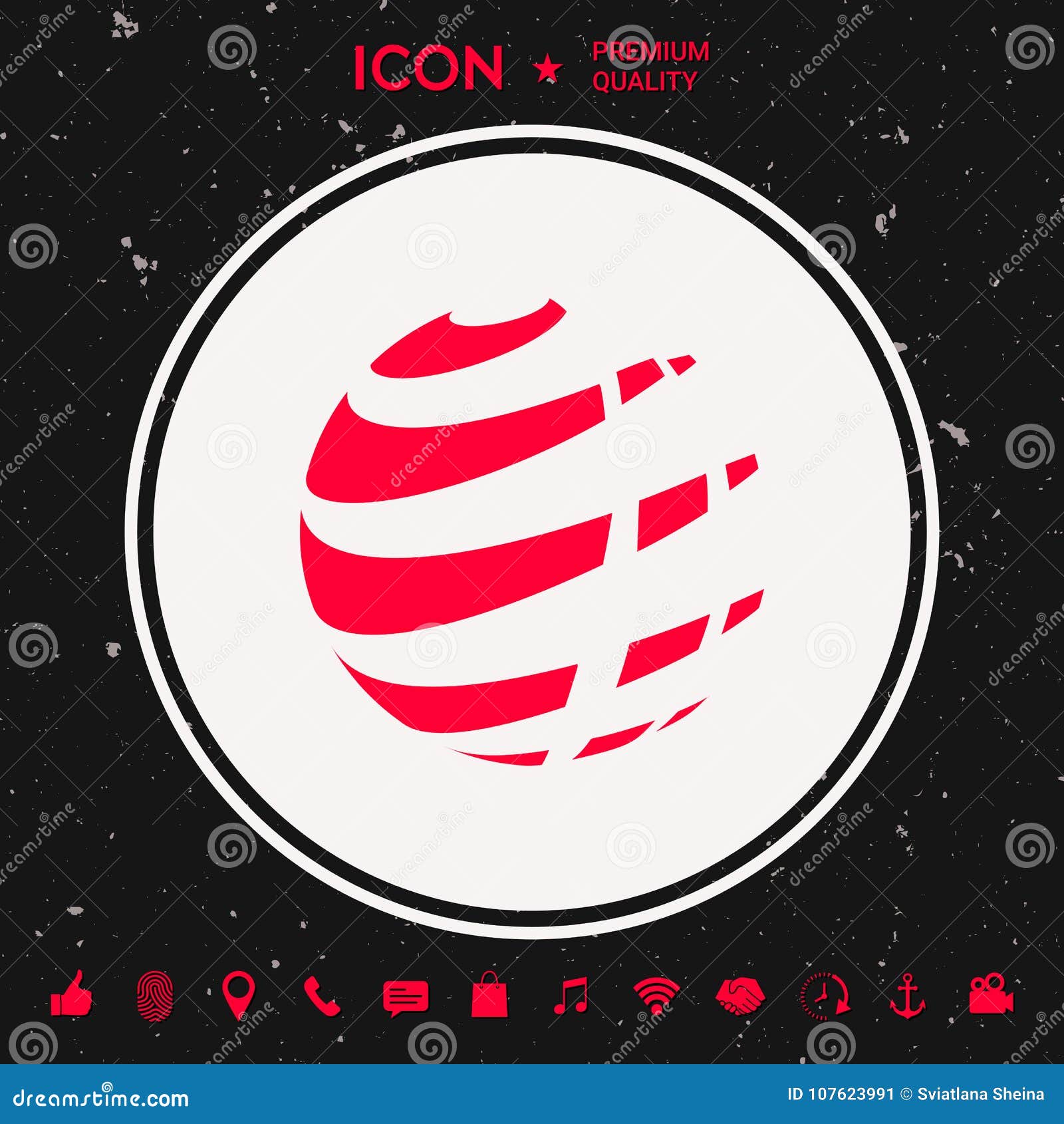 Earth logo design symbol stock vector. Illustration of network - 107623991