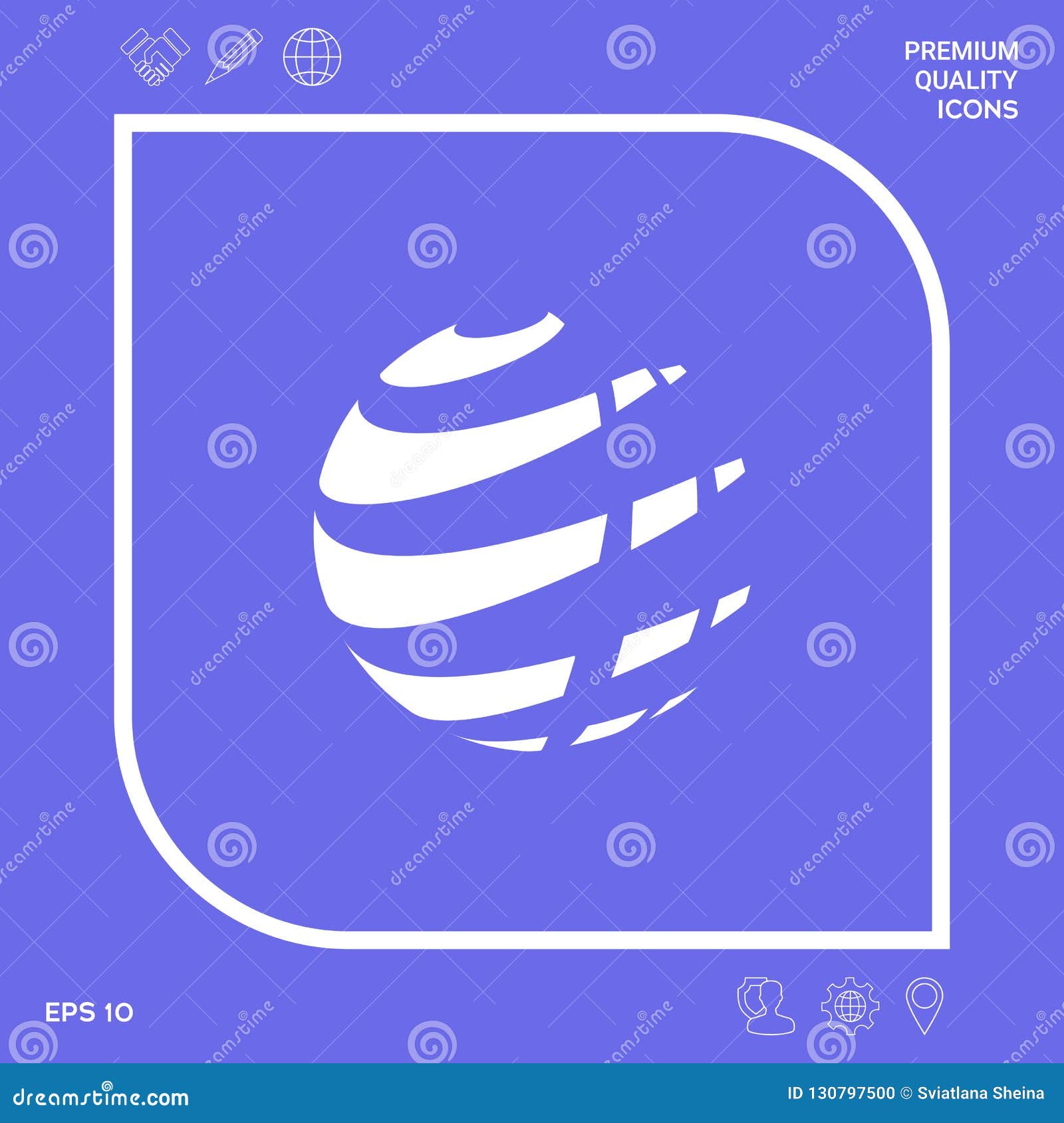 Earth Logo Design Symbol. Graphic Elements for Your Design Stock Vector ...
