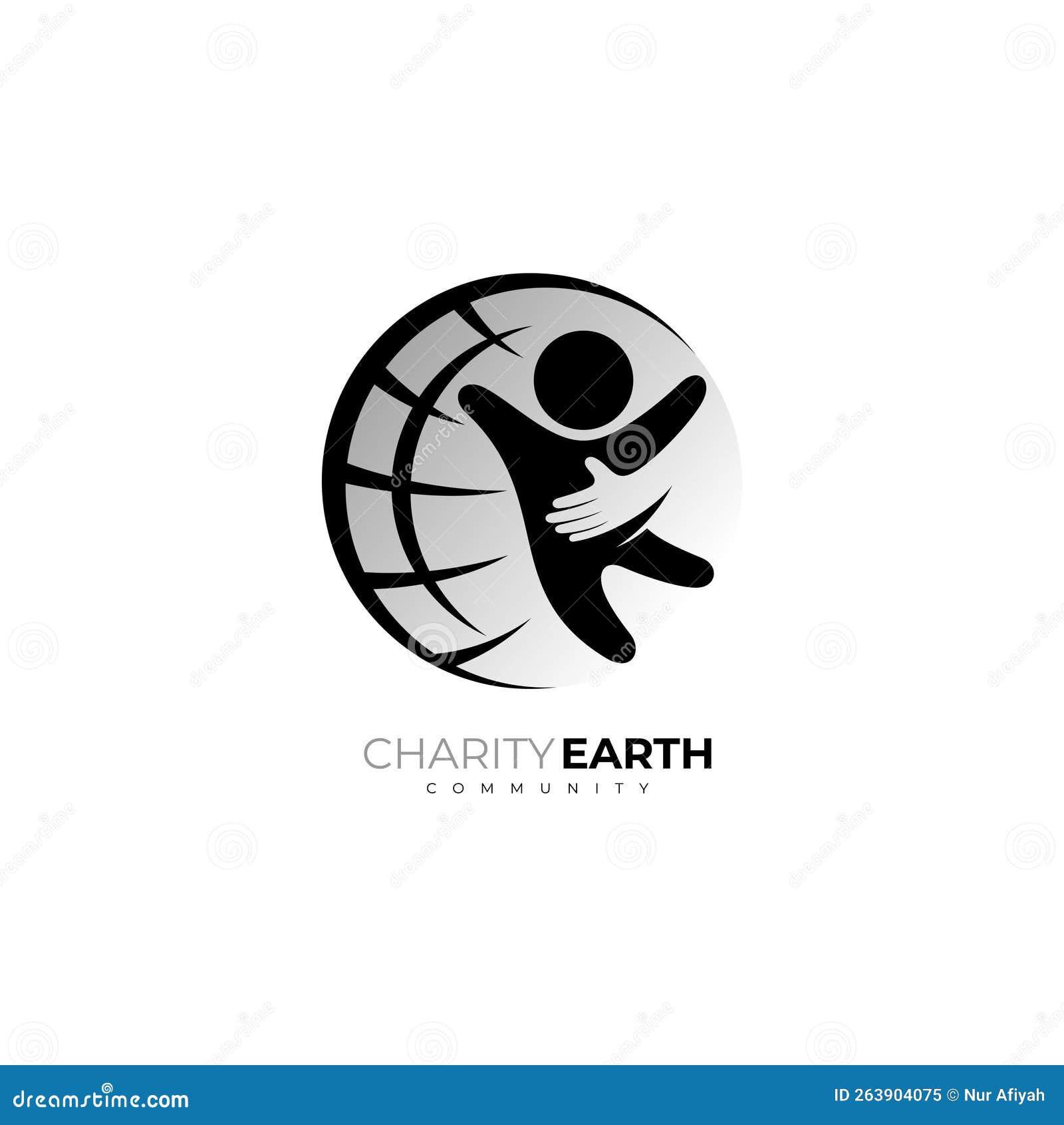 Earth Logo and People Care Design Template , Globe Stock Vector ...