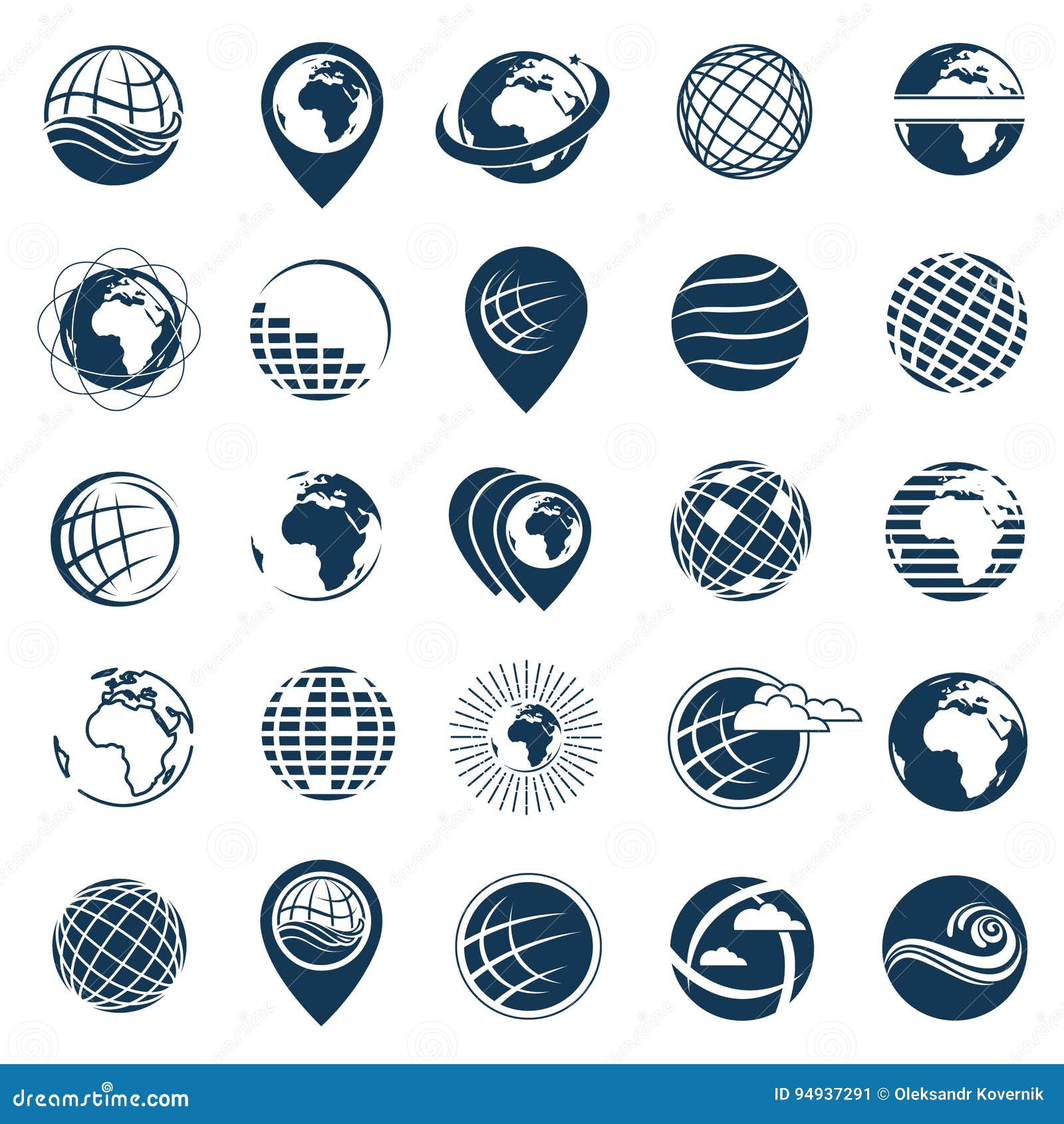 Earth logo set stock vector. Illustration of globe, culture - 94937291