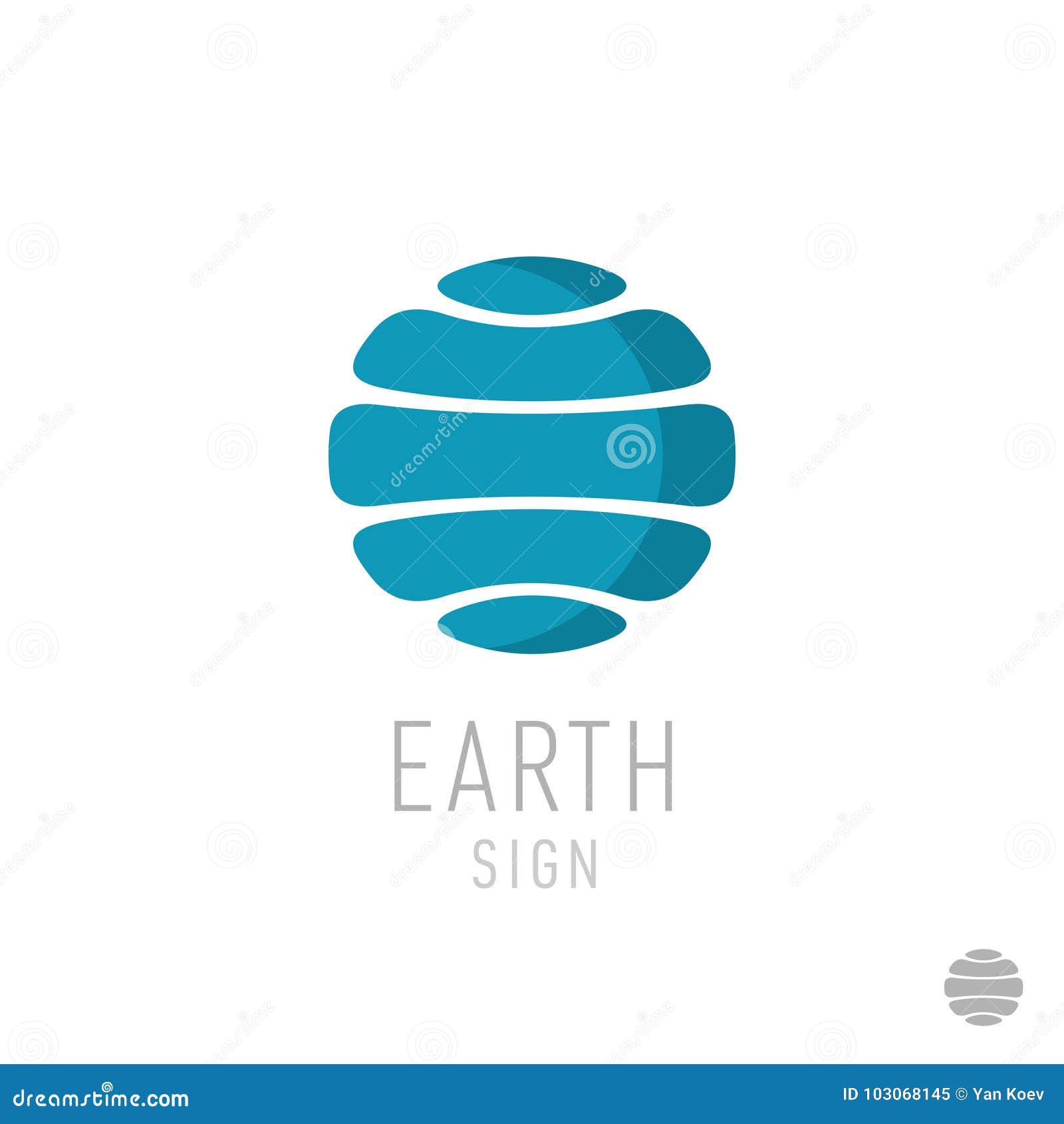 Earth logo template. stock vector. Illustration of concept - 103068145