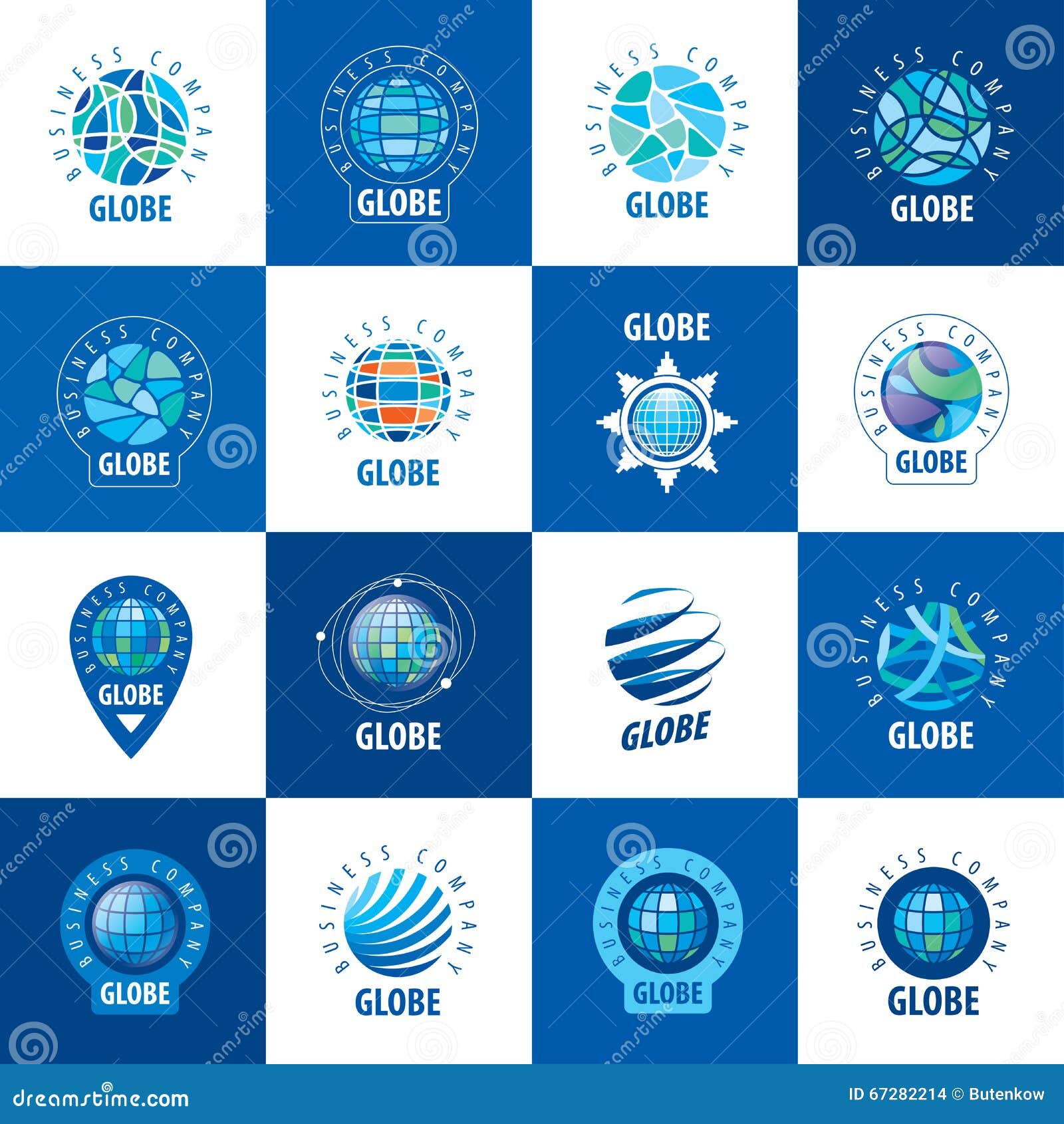 Earth Logo Template. Globe Sign Stock Vector - Illustration of round ...