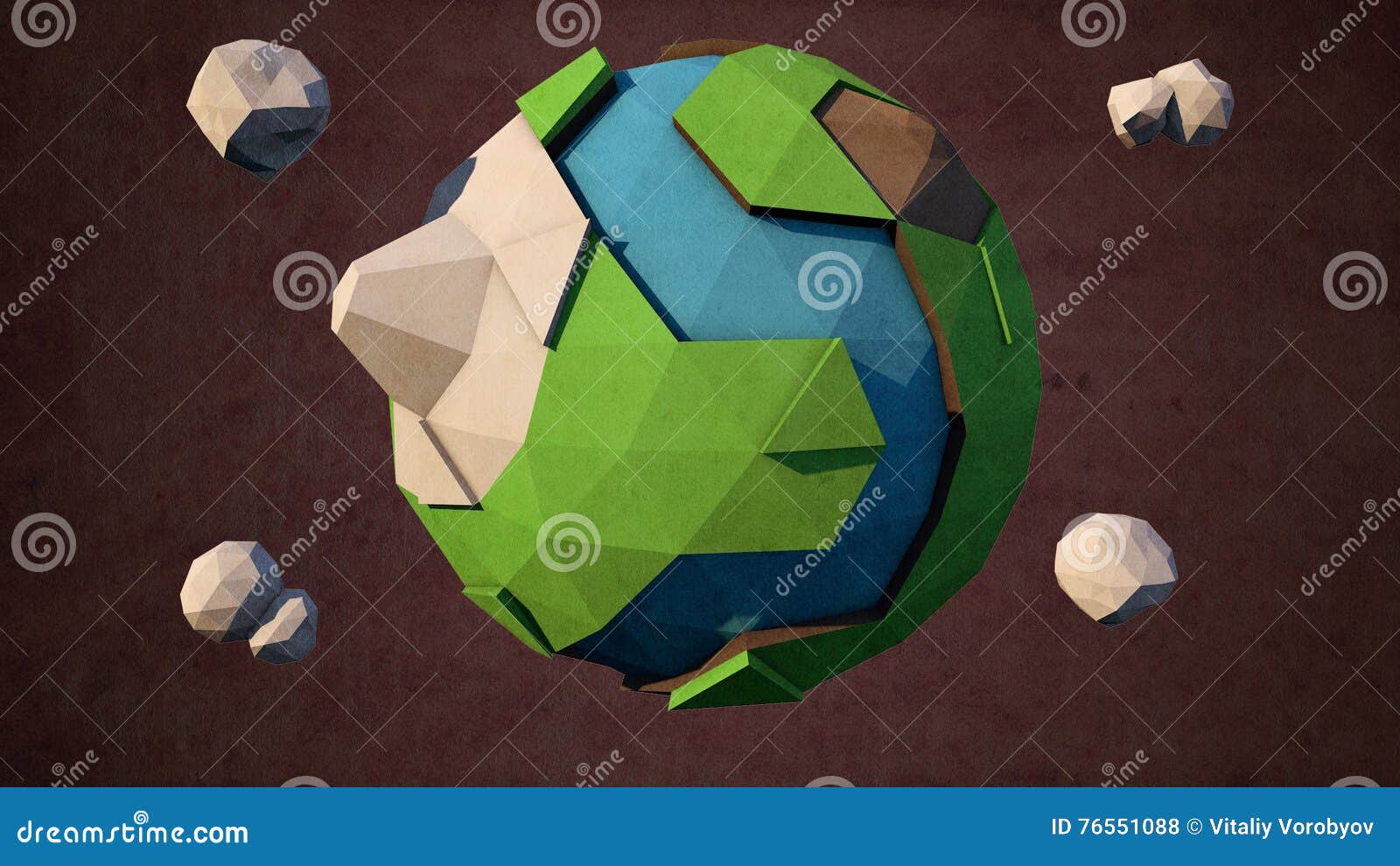 The Earth low poly stock illustration. Illustration of landscape - 76551088
