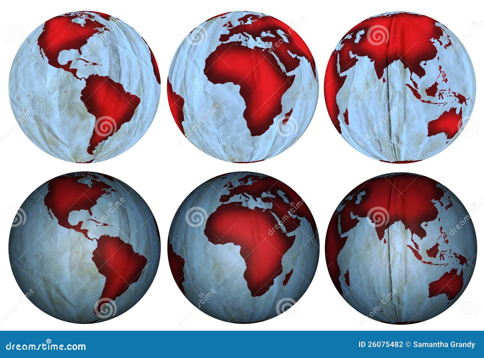 Earth Made Of Crumpled Paper Royalty-Free Stock Image | CartoonDealer ...