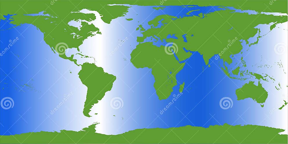 Earth map illustration stock vector. Illustration of atlantic - 3857924