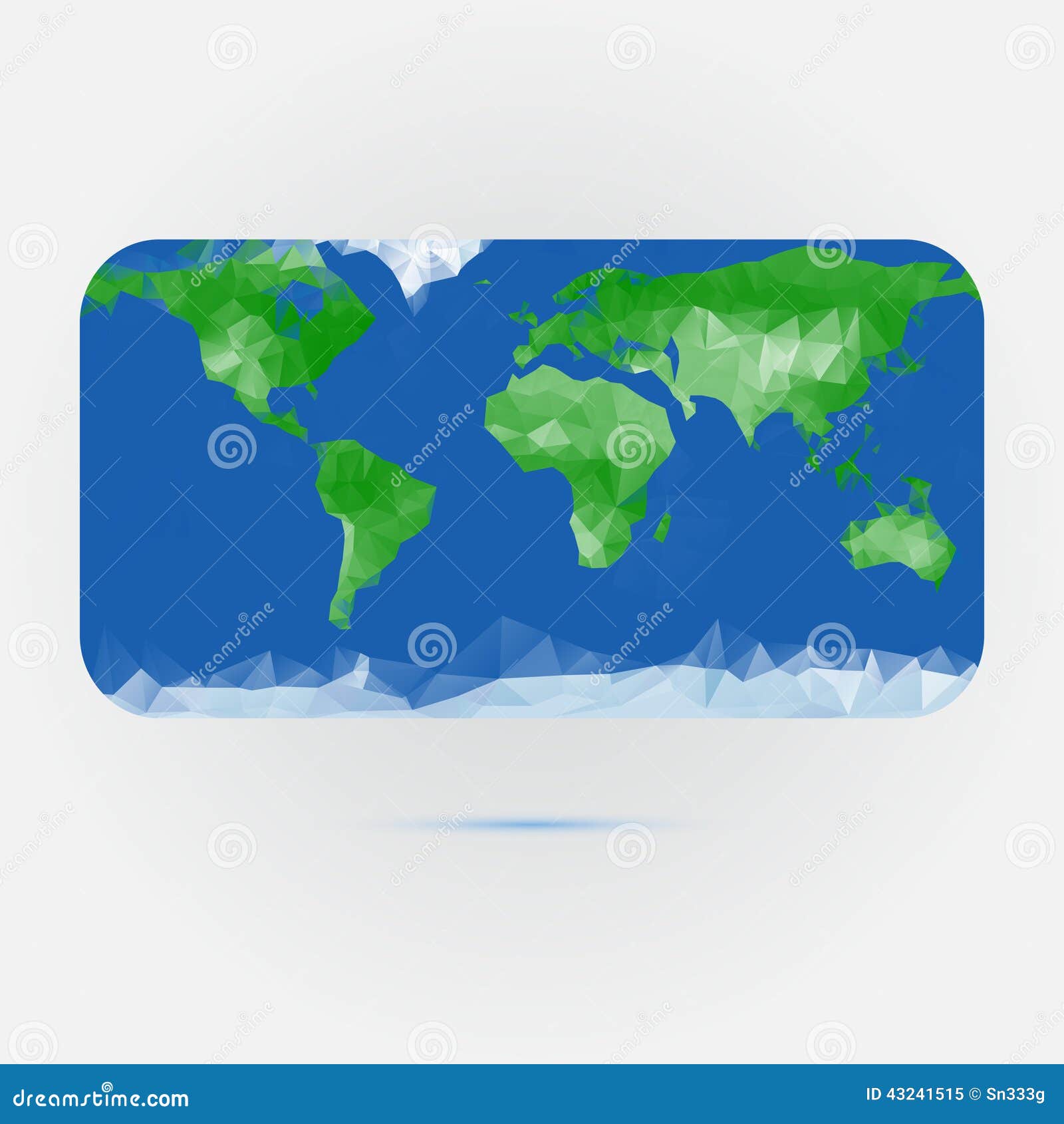 Earth Map Made with Triangles Stock Vector - Illustration of geography ...