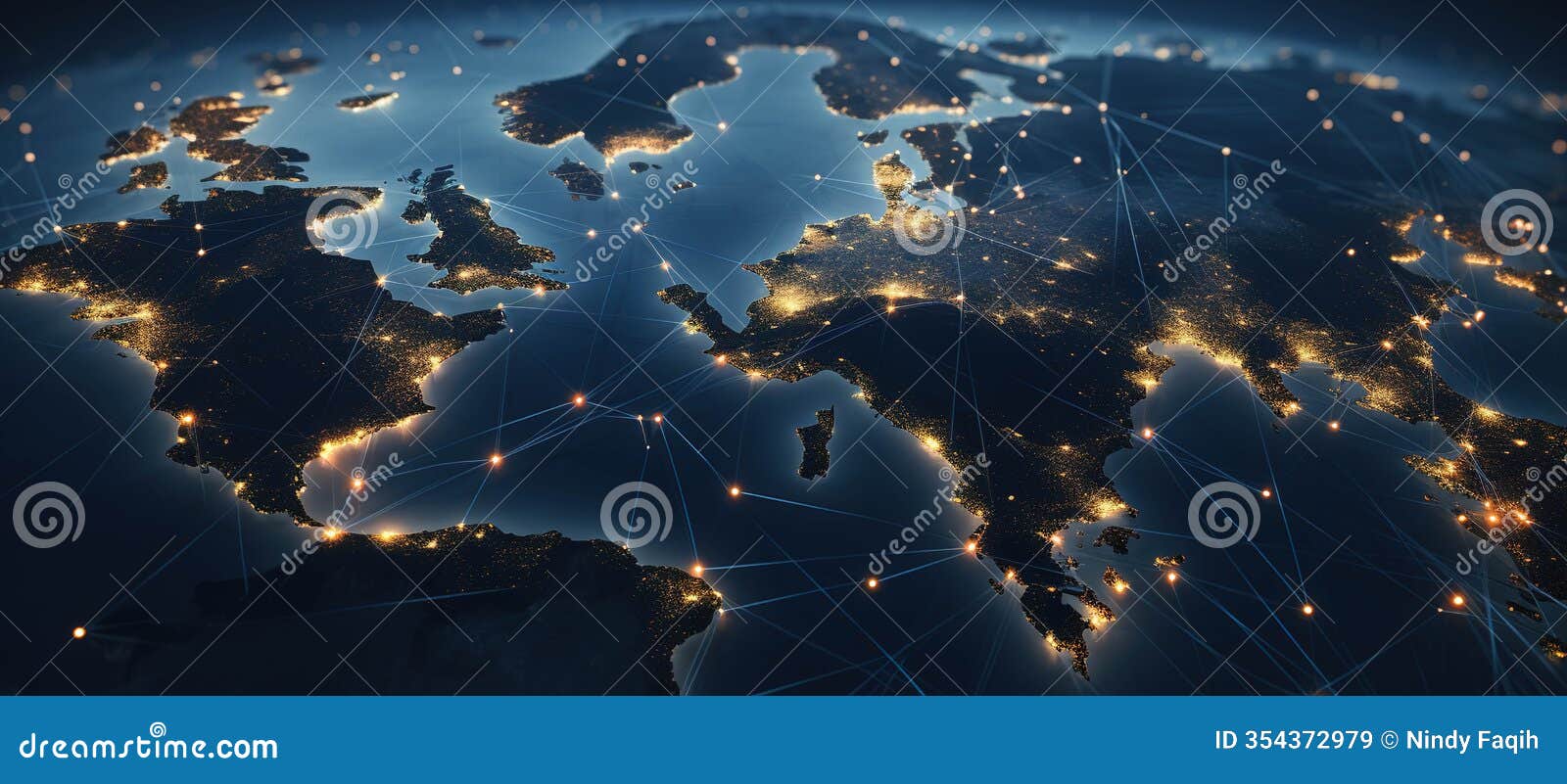 Earth Map Network Background, World, Continent, Stock Illustration ...