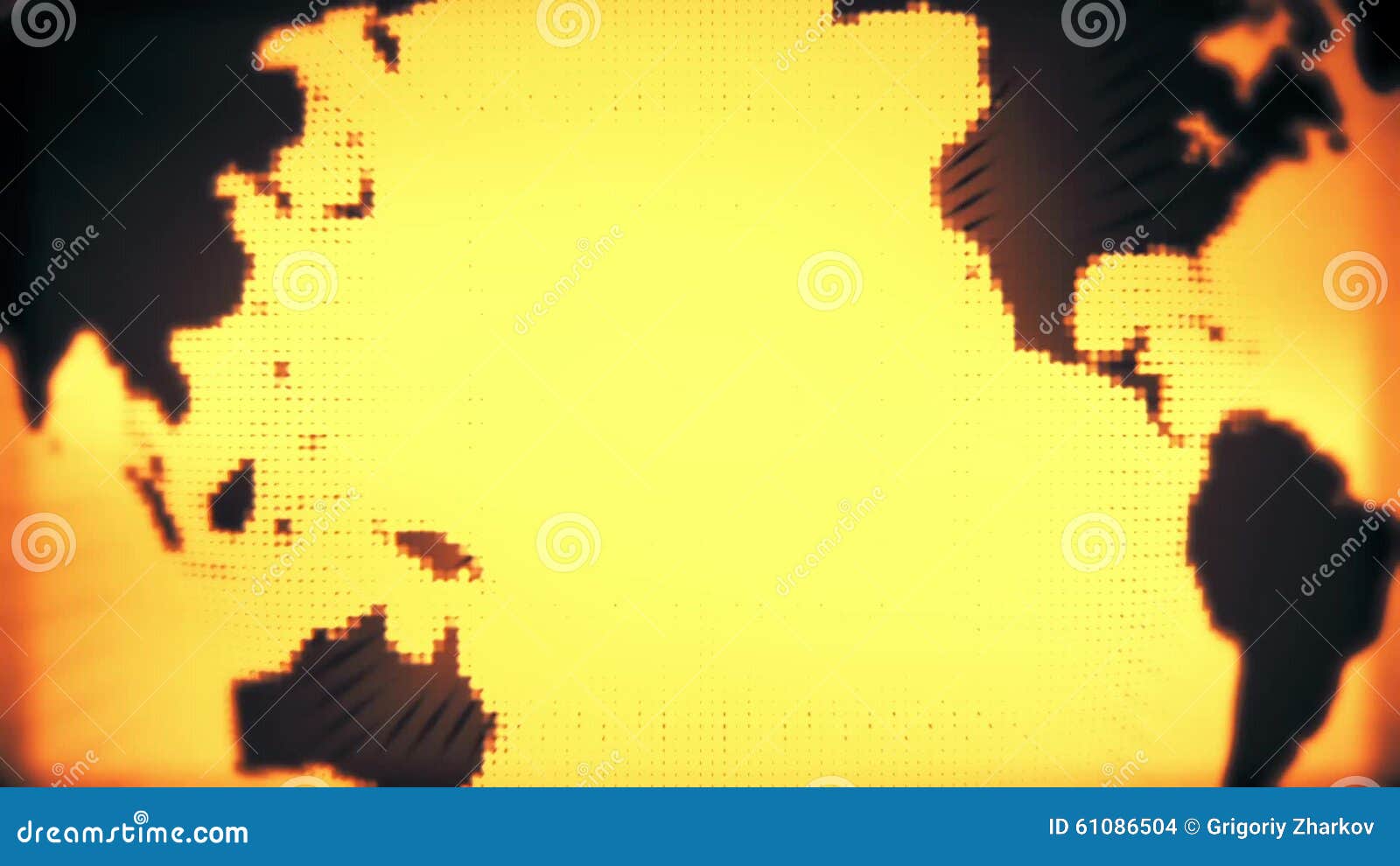 Earth Map Spinning with Floating Pixel Position Stock Footage - Video ...