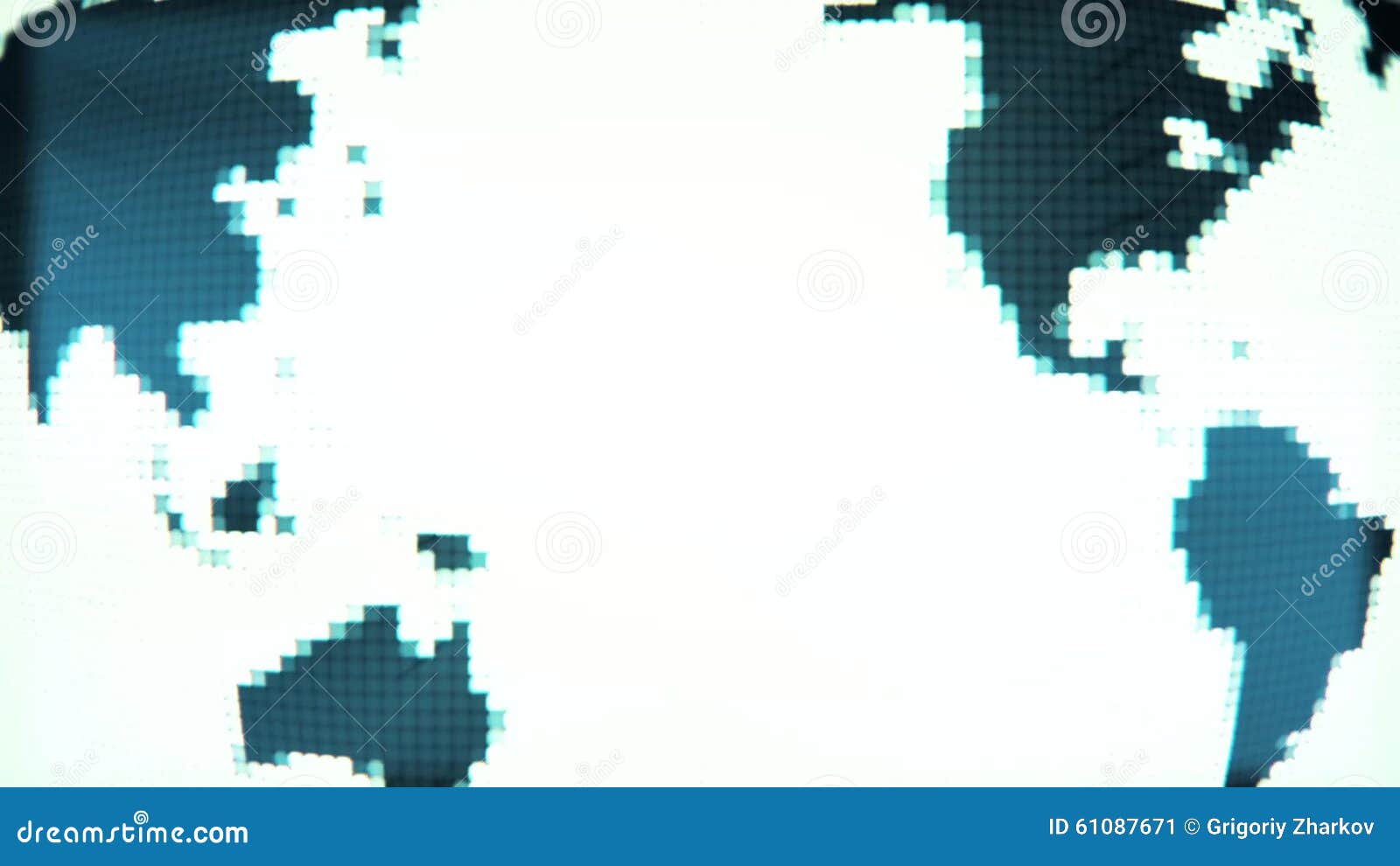 Earth Map Spinning with Floating Pixel Position Stock Video - Video of ...