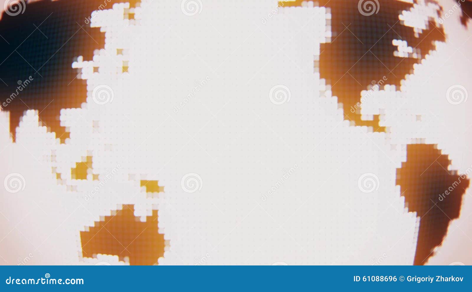 Earth Map Spinning with Floating Pixel Position Stock Footage - Video ...