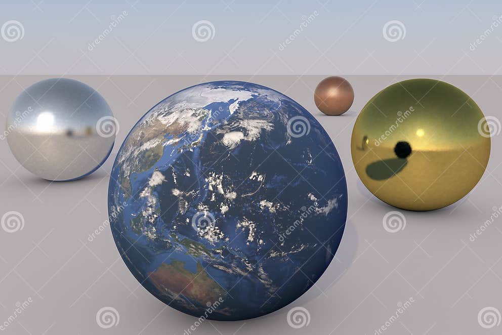Earth and metals stock illustration. Illustration of planet - 70201064
