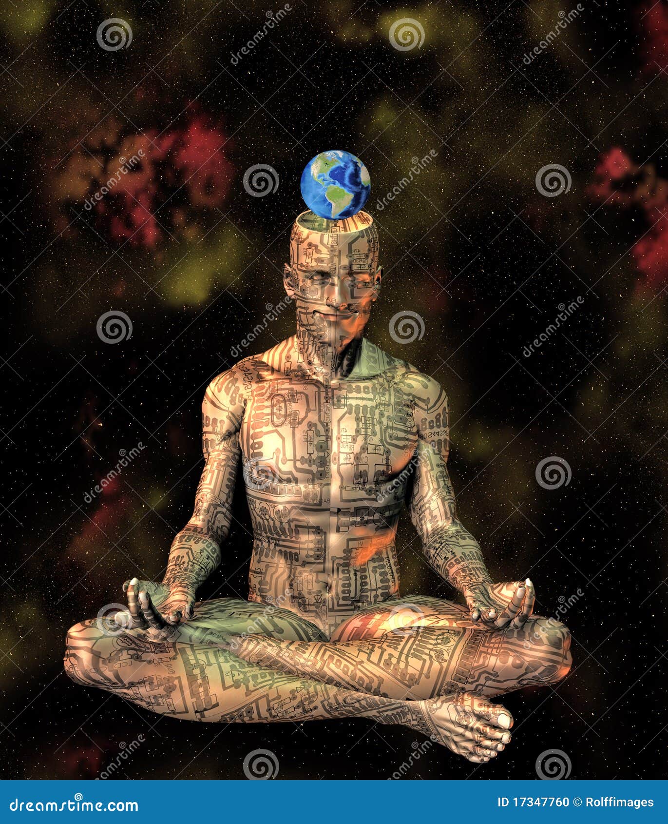 Earth Mind stock illustration. Illustration of backdrop - 17347760