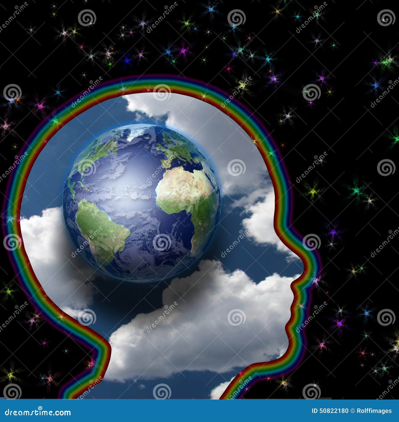 Earth Mind stock illustration. Illustration of climate - 50822180