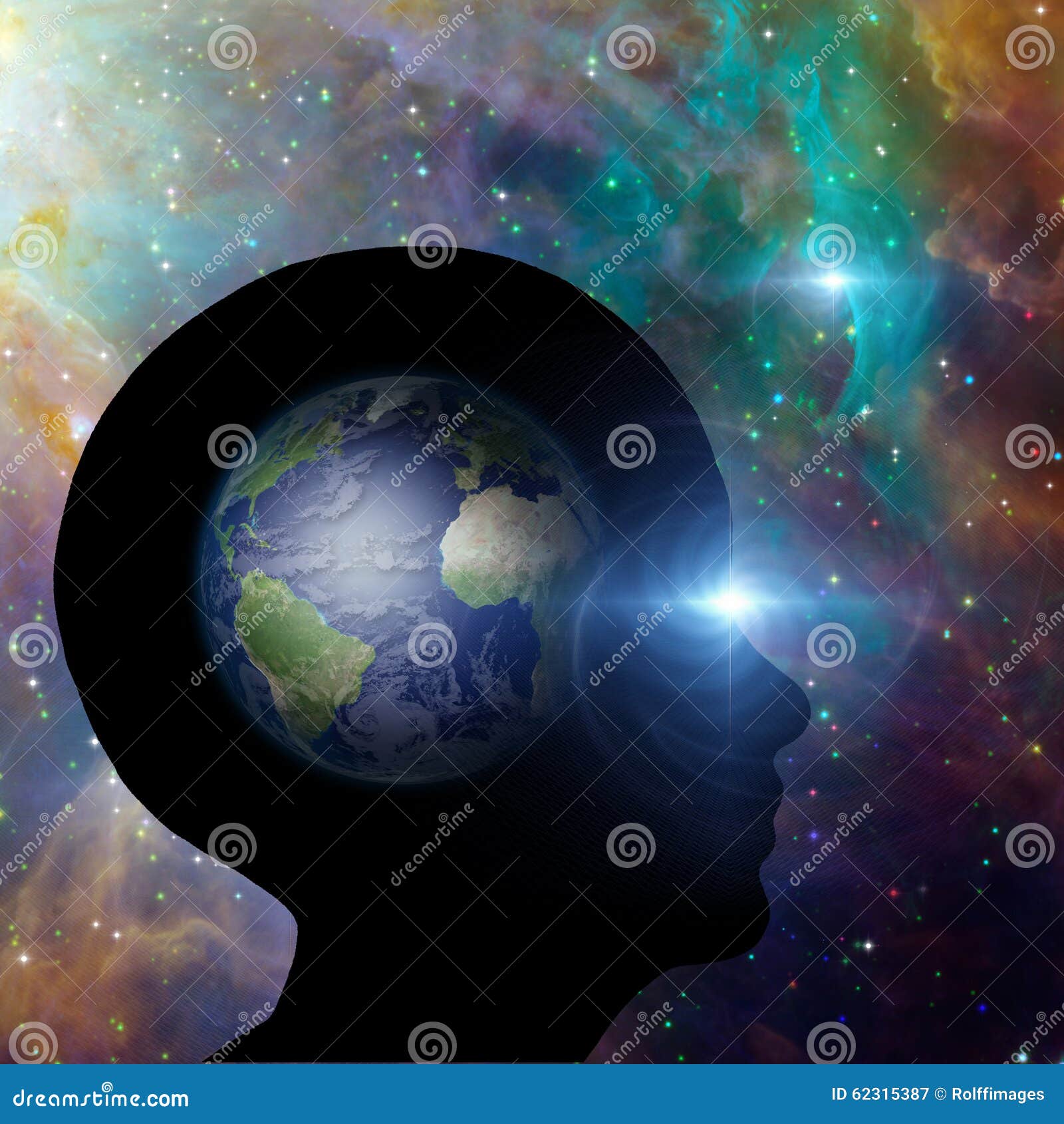 Earth Mind stock illustration. Illustration of analysis - 62315387