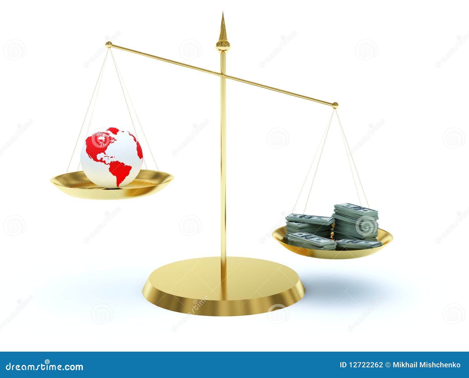 Earth and money stock illustration. Illustration of earth - 12722262