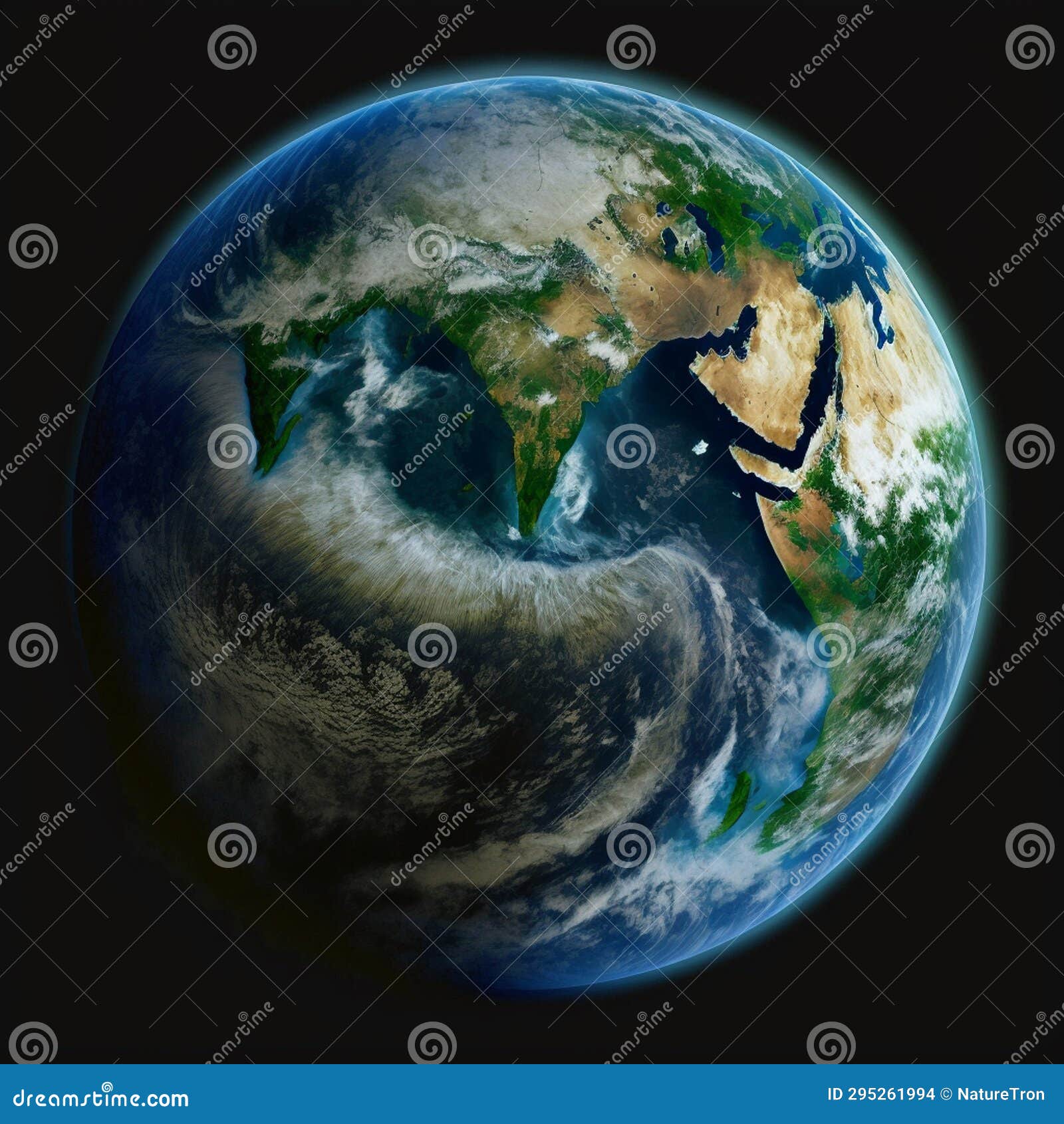 Earth and Moon Earth in Space Stock Photo - Image of moon, global ...