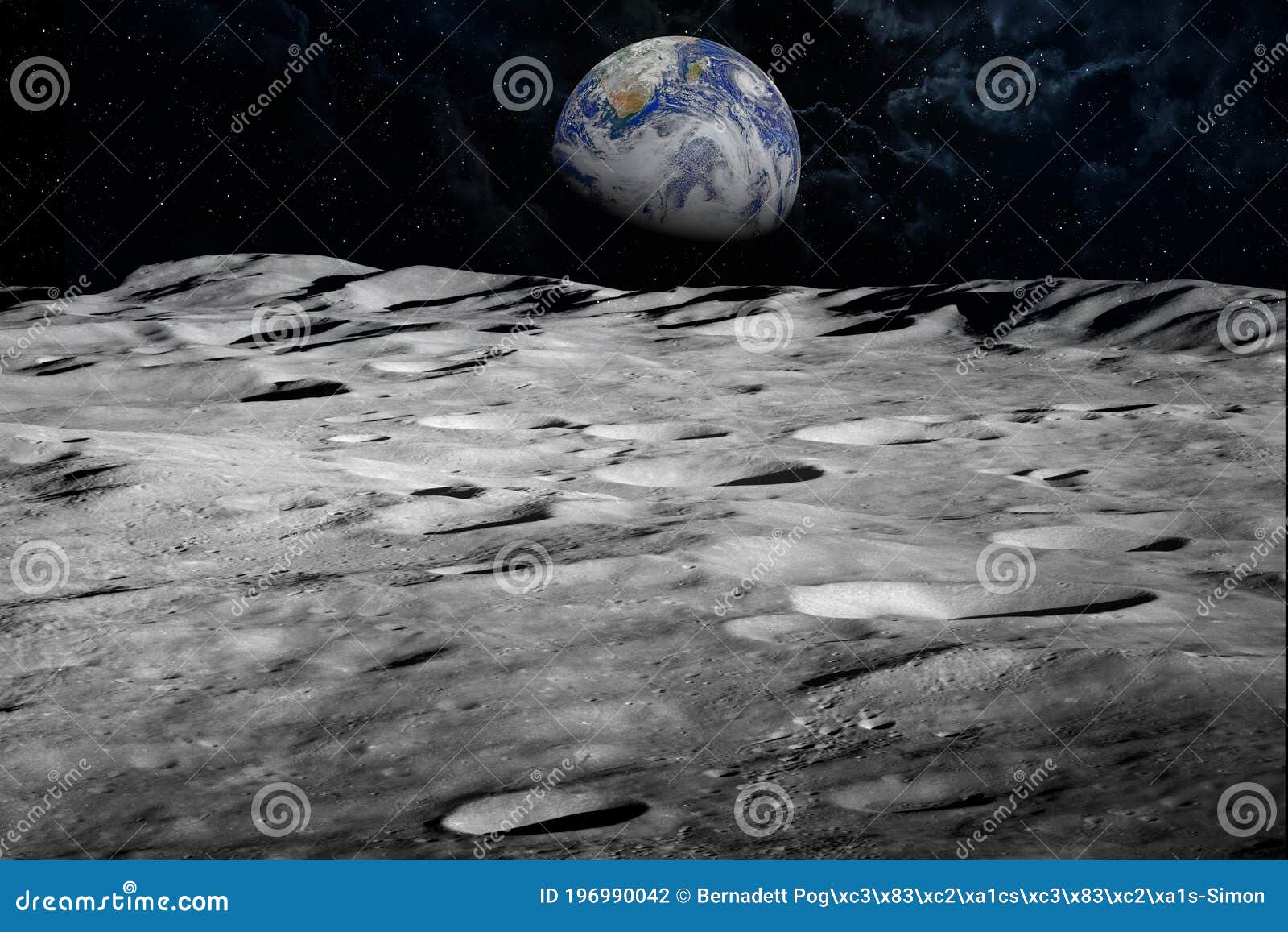 Earth from the Moon High Quality Deep Space Image Stock Photo - Image ...