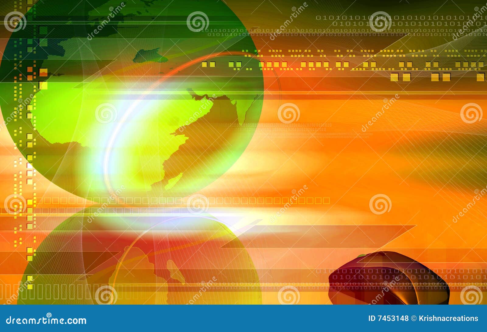 Earth and mouse stock illustration. Illustration of effects - 7453148
