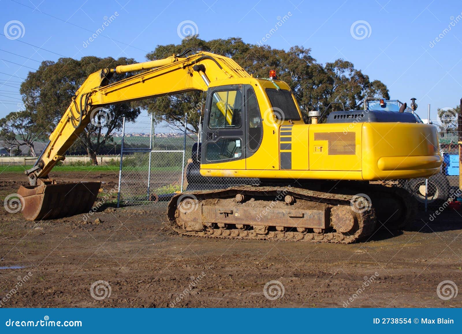 Earth mover stock photo. Image of site, construction, excavate - 2738554