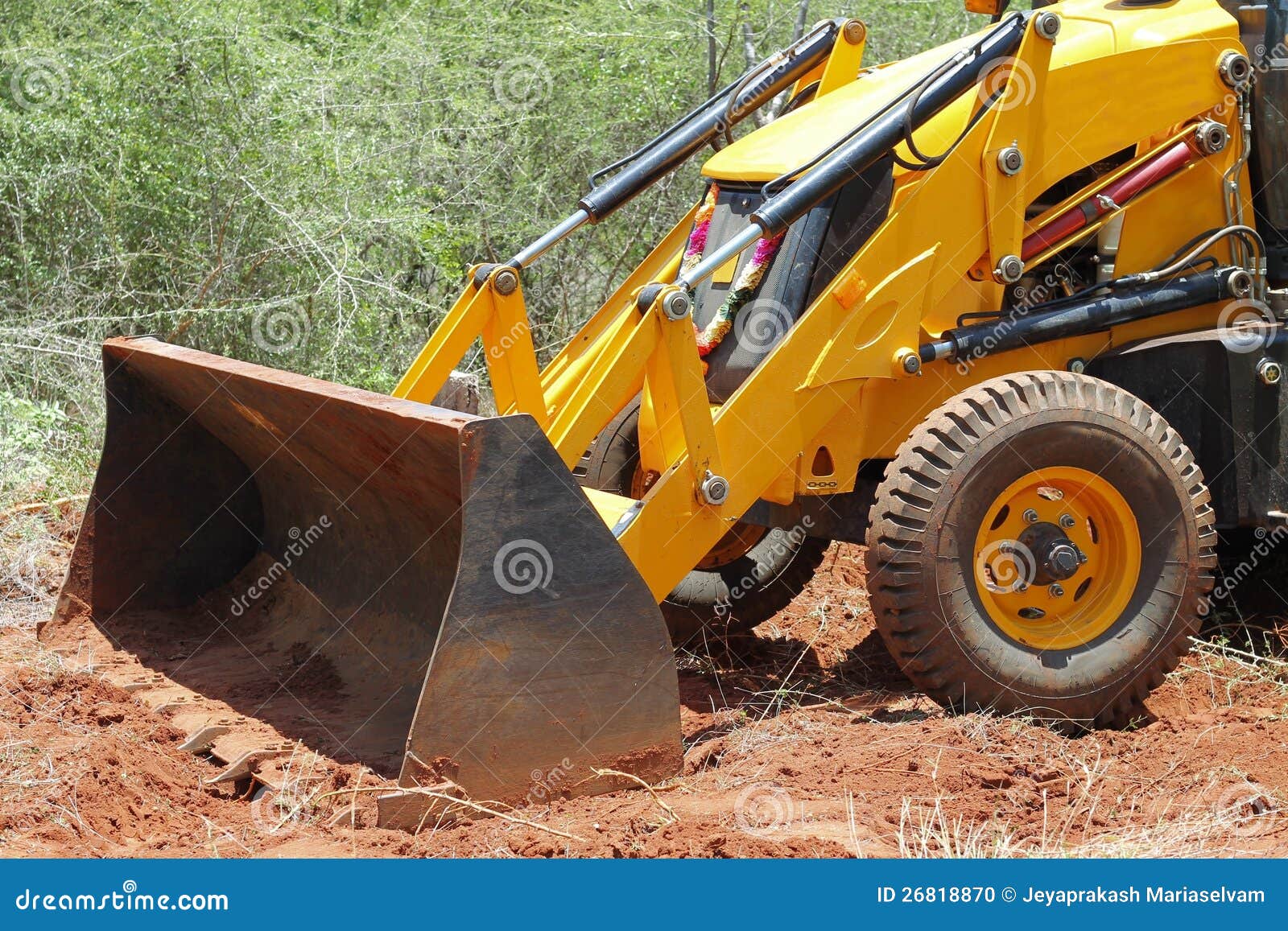 Earth Mover Clearing Forest Stock Photo - Image of massive, heavy: 26818870