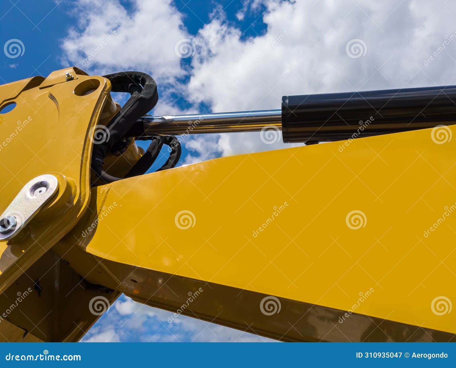 Earth Mover Machine Hydraulic Joint Stock Image - Image of piston, duty ...
