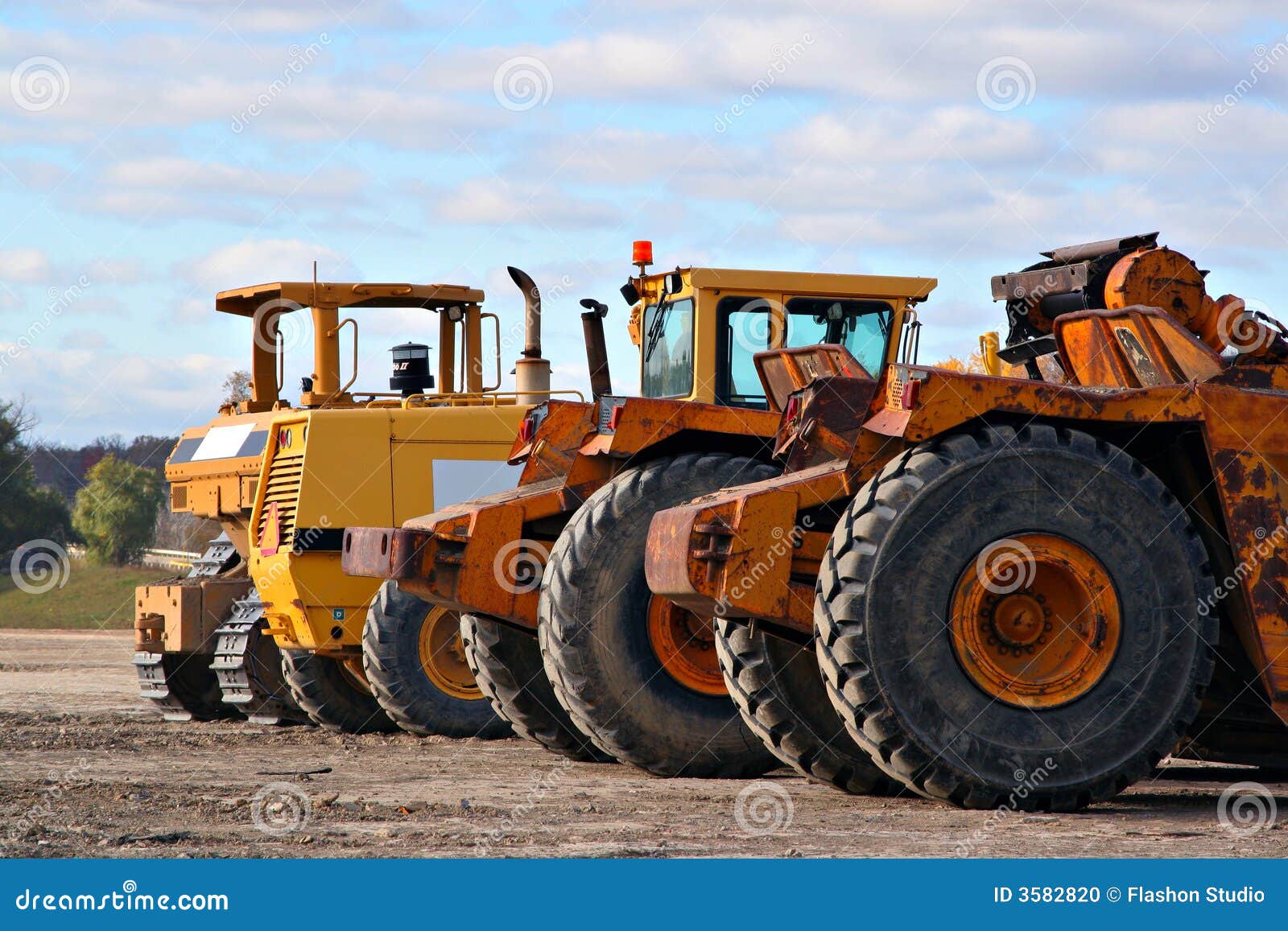 Earth moving equipments stock photo. Image of plow, equipment - 3582820