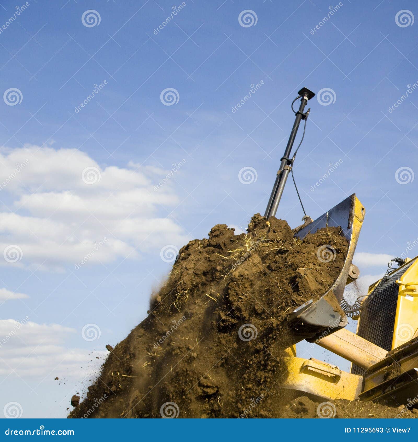 Earth moving machine stock image. Image of transporting - 11295693