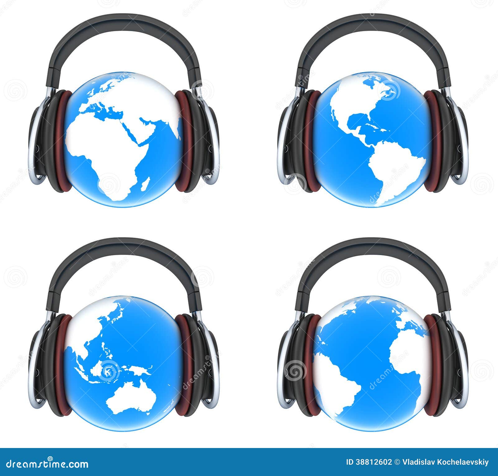 Earth music. Front view stock illustration. Illustration of earth ...