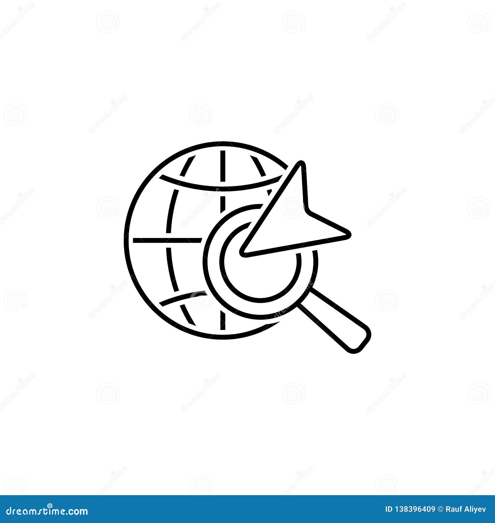 Earth, Navigation, Search Icon. Element of Web Navigation Icon for ...