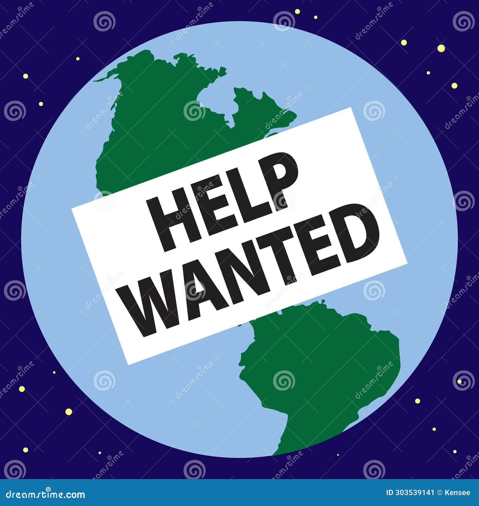 Earth Needs Help stock illustration. Illustration of seas - 303539141