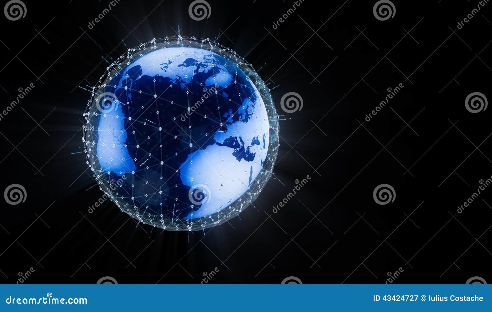 Earth network stock image. Image of continent, land, connect - 43424727